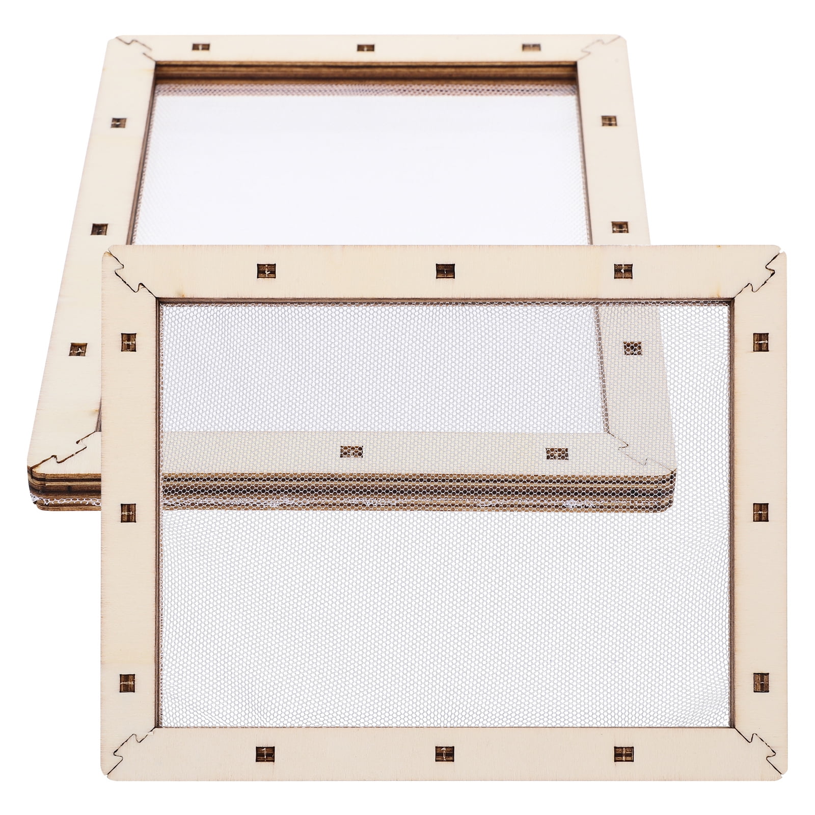 MERRYHAPY 2Pcs Paper Making Frames Wooden and Metal Craft Tools for ...