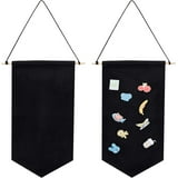 2 Pcs Hangable Enamel Pin Wall Canvas Banner 9x16.5inch Blank Pin ...