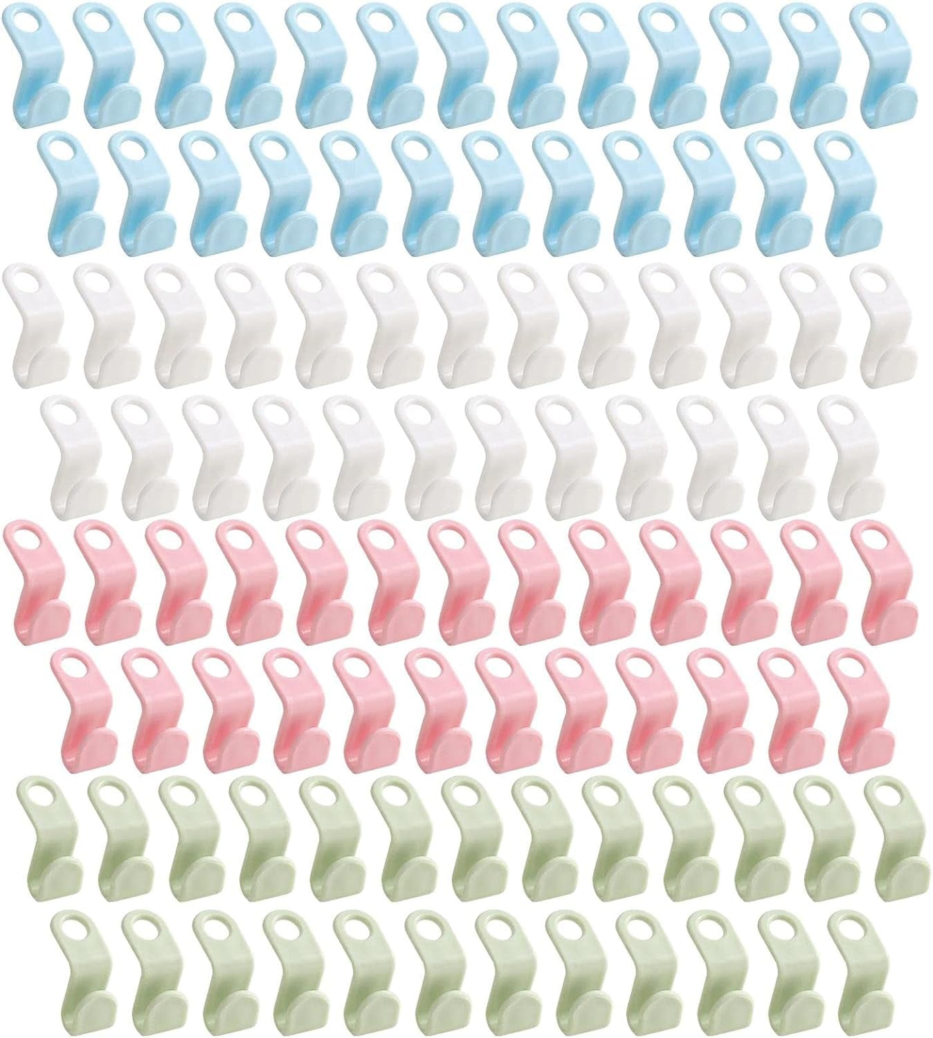 2 Pcs Hanger Extender Clips | 100pcs Clothes Hanger Connector Hooks ...