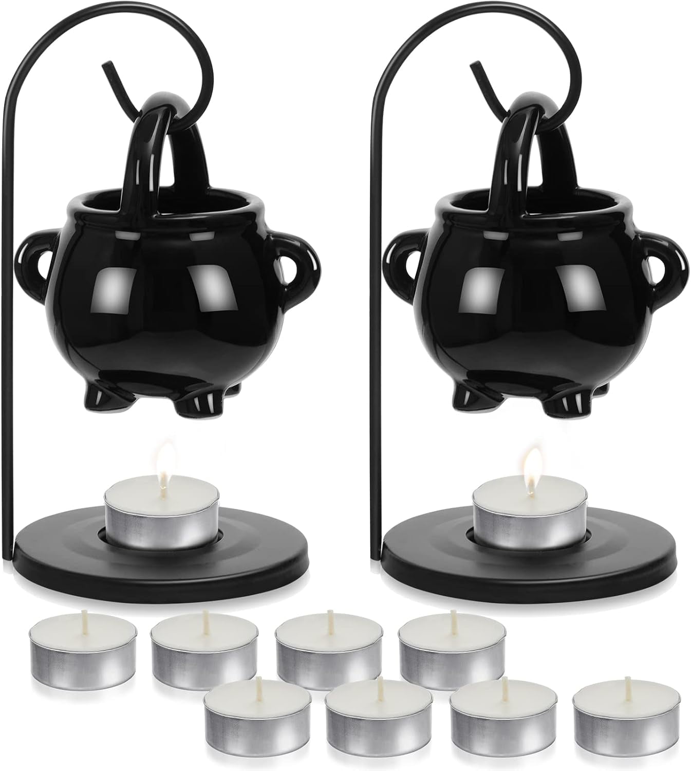 2 Pcs Hanging Pagan Cauldron Oil Burner, Cauldron Wax Warmer Diffuser ...