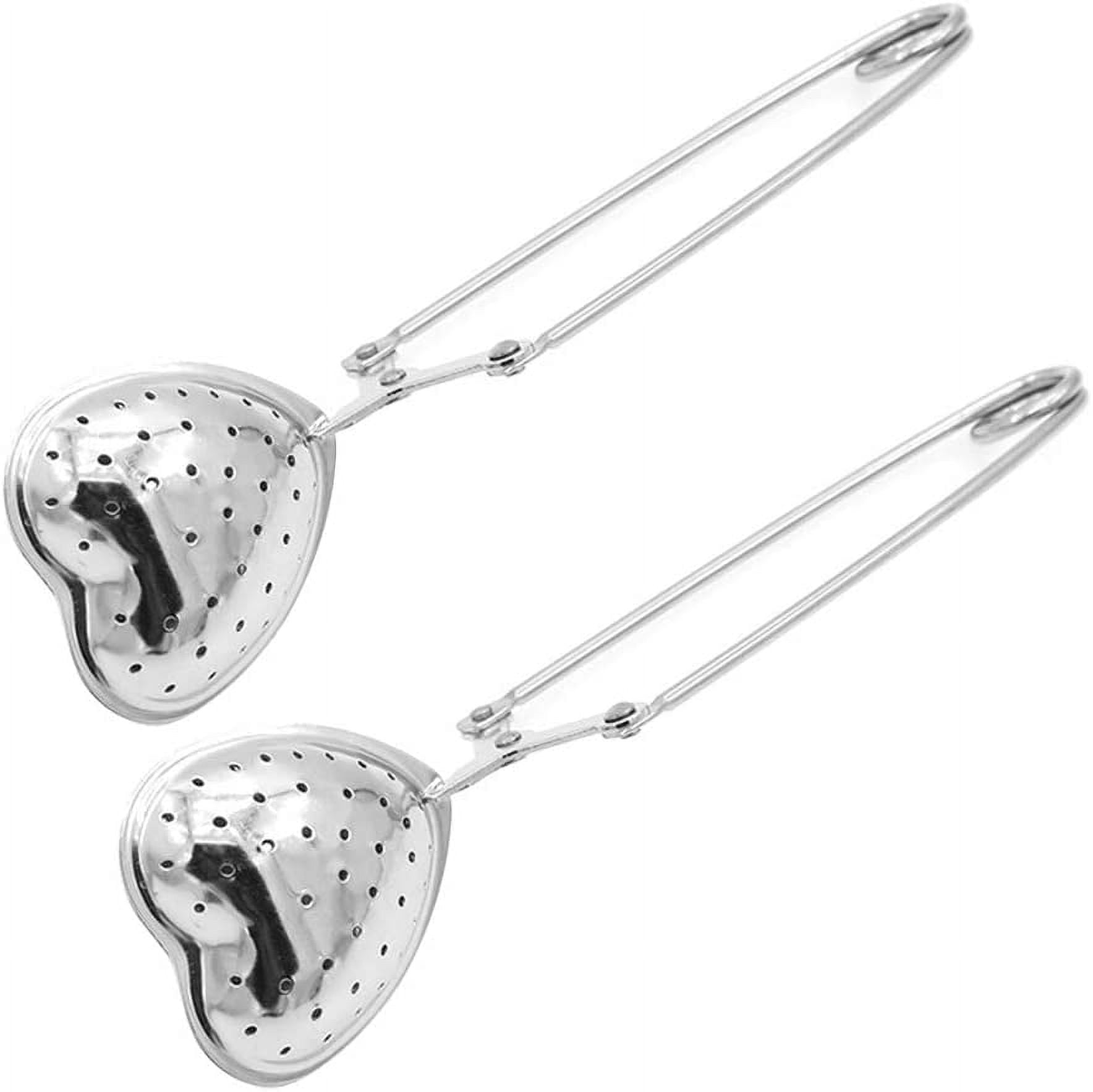 2 Pcs Heart Shaped Tea Infuser Stainless Steel Ball Tea Diffuser ...