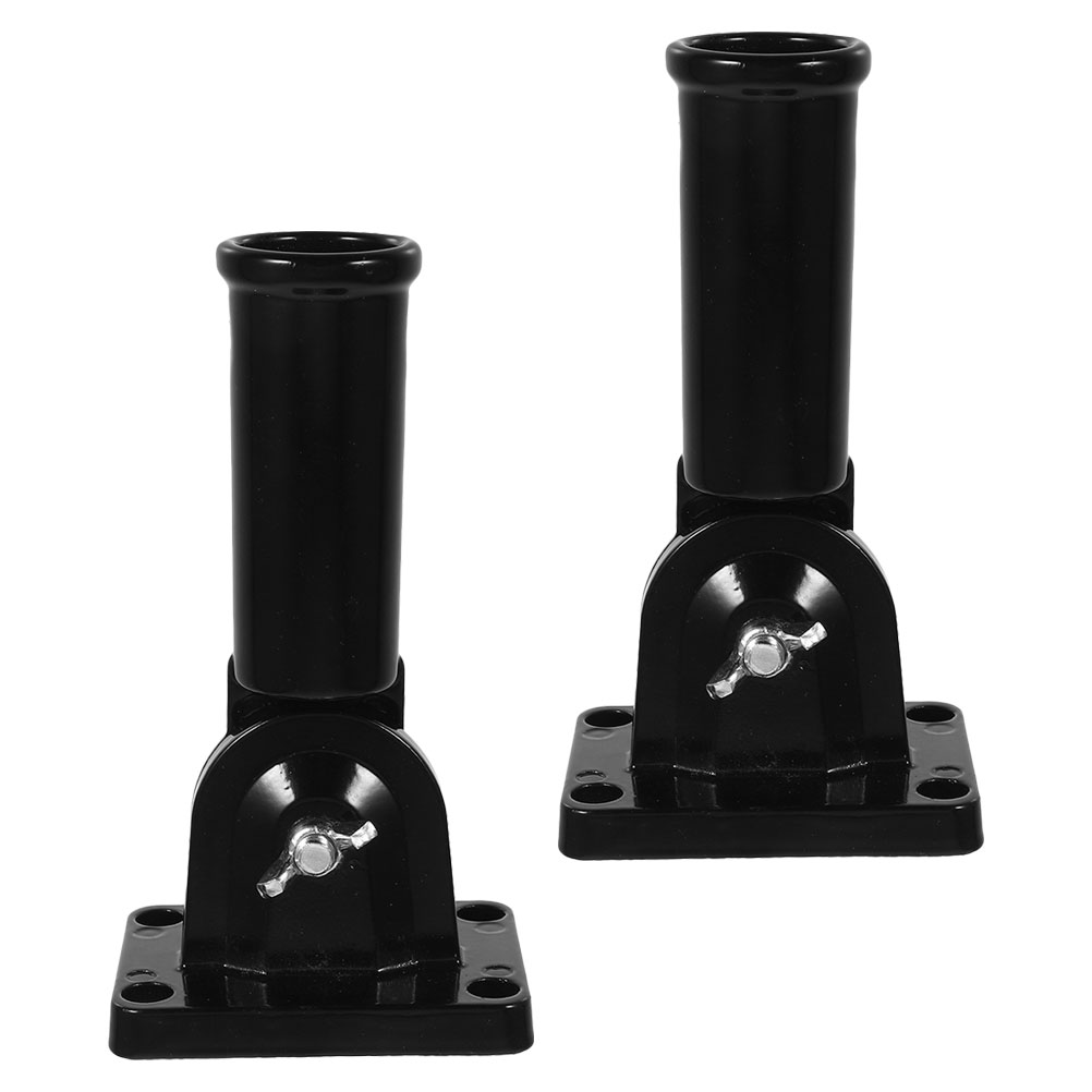 2 Pcs Heavy Duty Adjustable Flag Pole Holder Wall Mount Flagpole ...