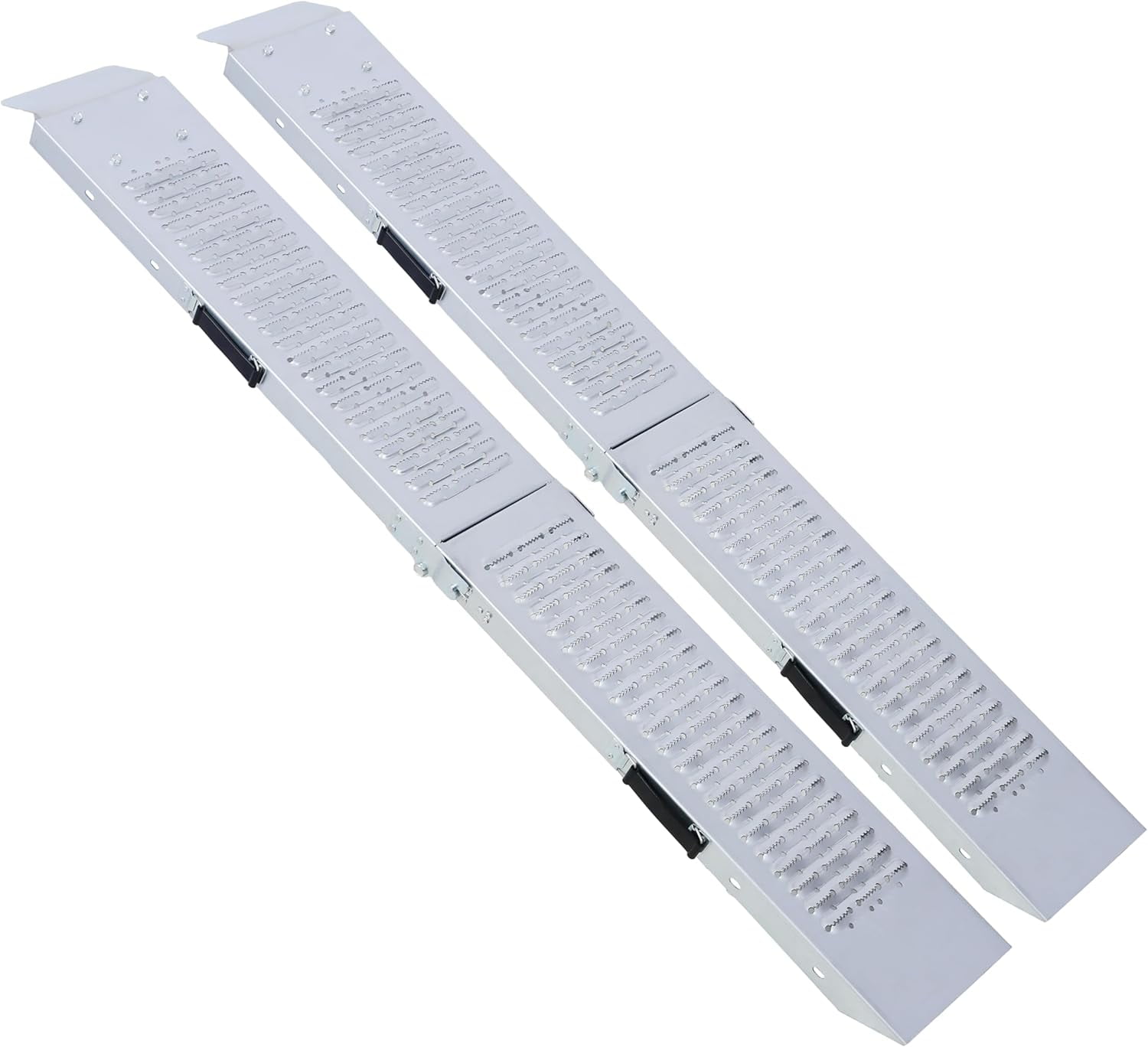 2 Pcs Heavy Duty Folding Loading Ramps, 950LBS Capacity Max, Steel ...