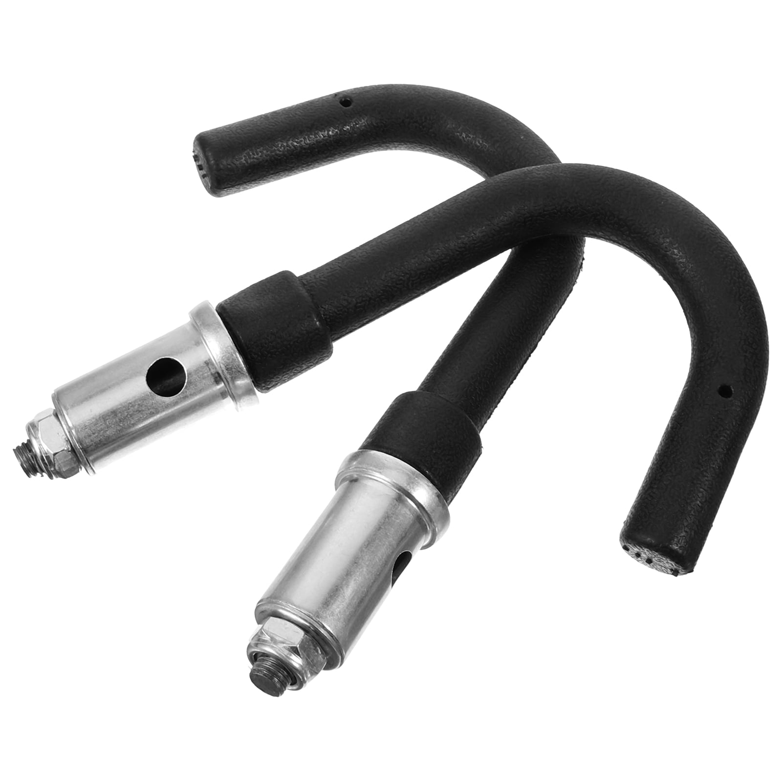 2 Pcs Heavy Duty Ladder Roof Hooks Extension Accessories Black ...