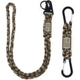 2 Pcs Heavy Duty Paracord Lanyard Necklace, 550 Braided Keychain ...