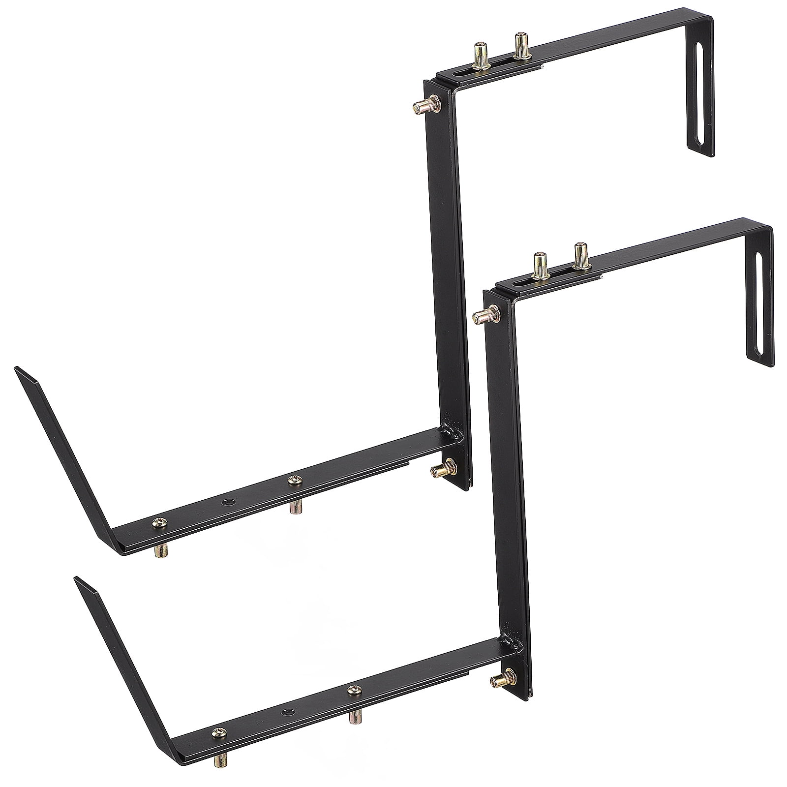 2 Pcs Heavy Duty Window Box Brackets, Adjustable Flower Planter Box ...