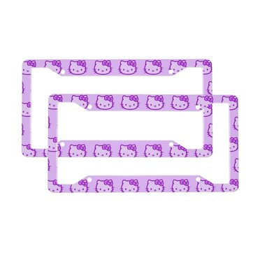 Sanrio Hello Kitty 815381 Character License Plate Frame - Car Accessory ...