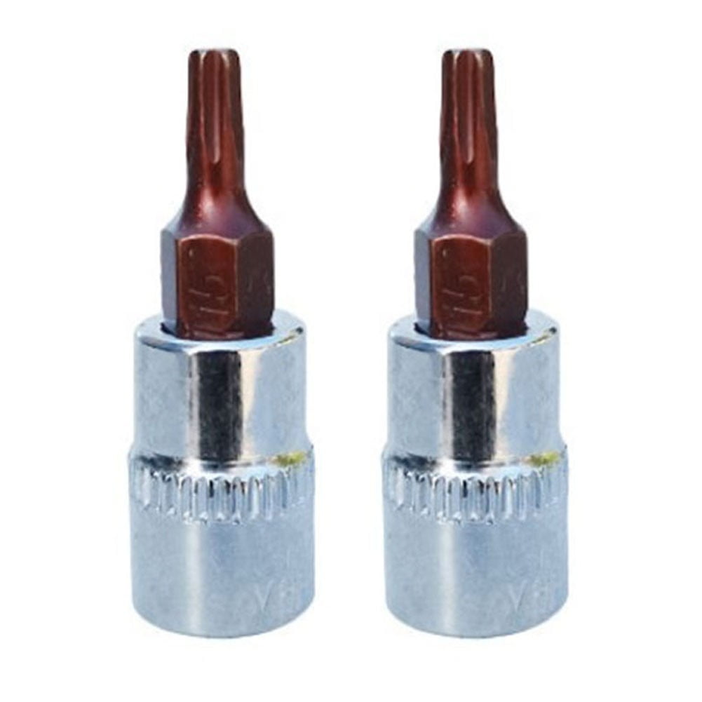 2 Pcs Hex Torx Screwdriver Bit 1/4 inch Drive Socket Hand Tools T8-T40 - Walmart Business Supplies