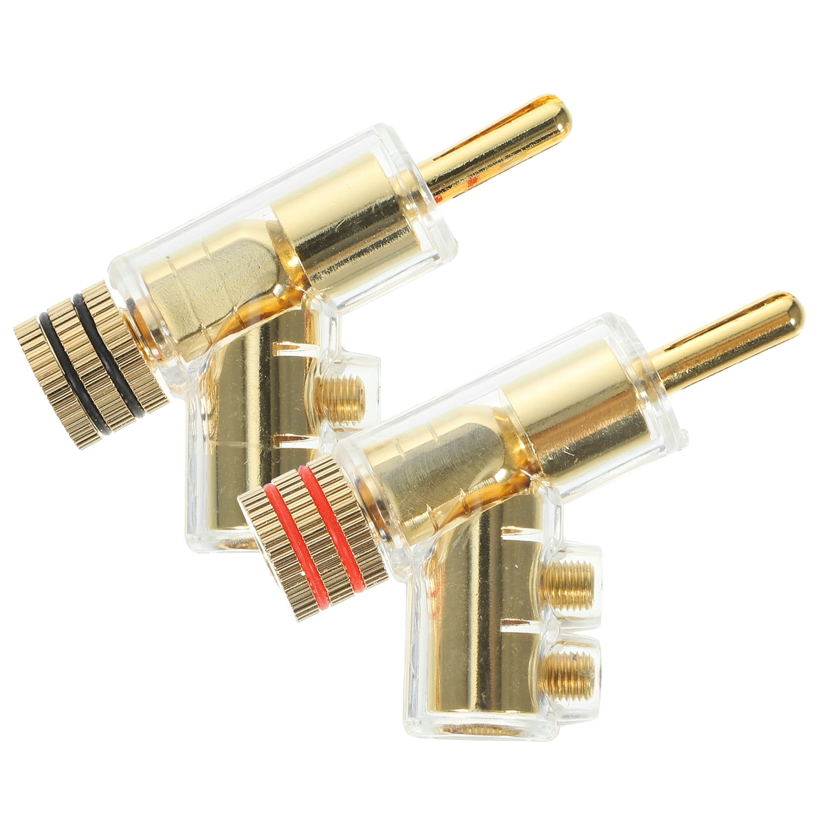 2 Pcs Hi-Fi Speaker Cable Connector Connectors Loudspeaker Amplifier ...