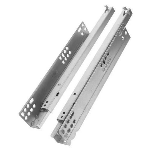 2 Pcs Hidden Slide Buffer Drawer Rails Drawer Support Bottom Slides ...
