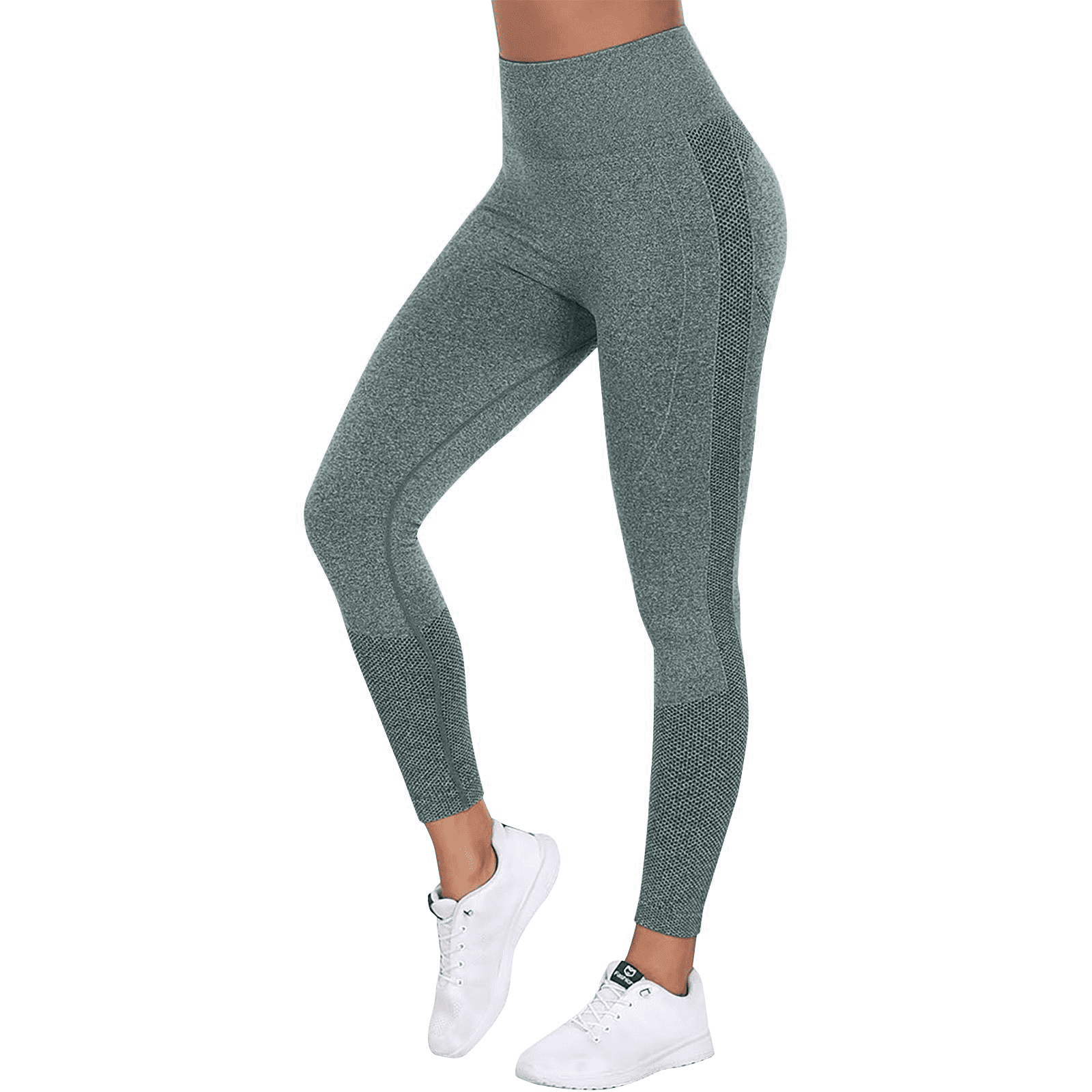 2 Pcs High Waisted Mesh Yoga Pants for Women, Breathable Seamless ...
