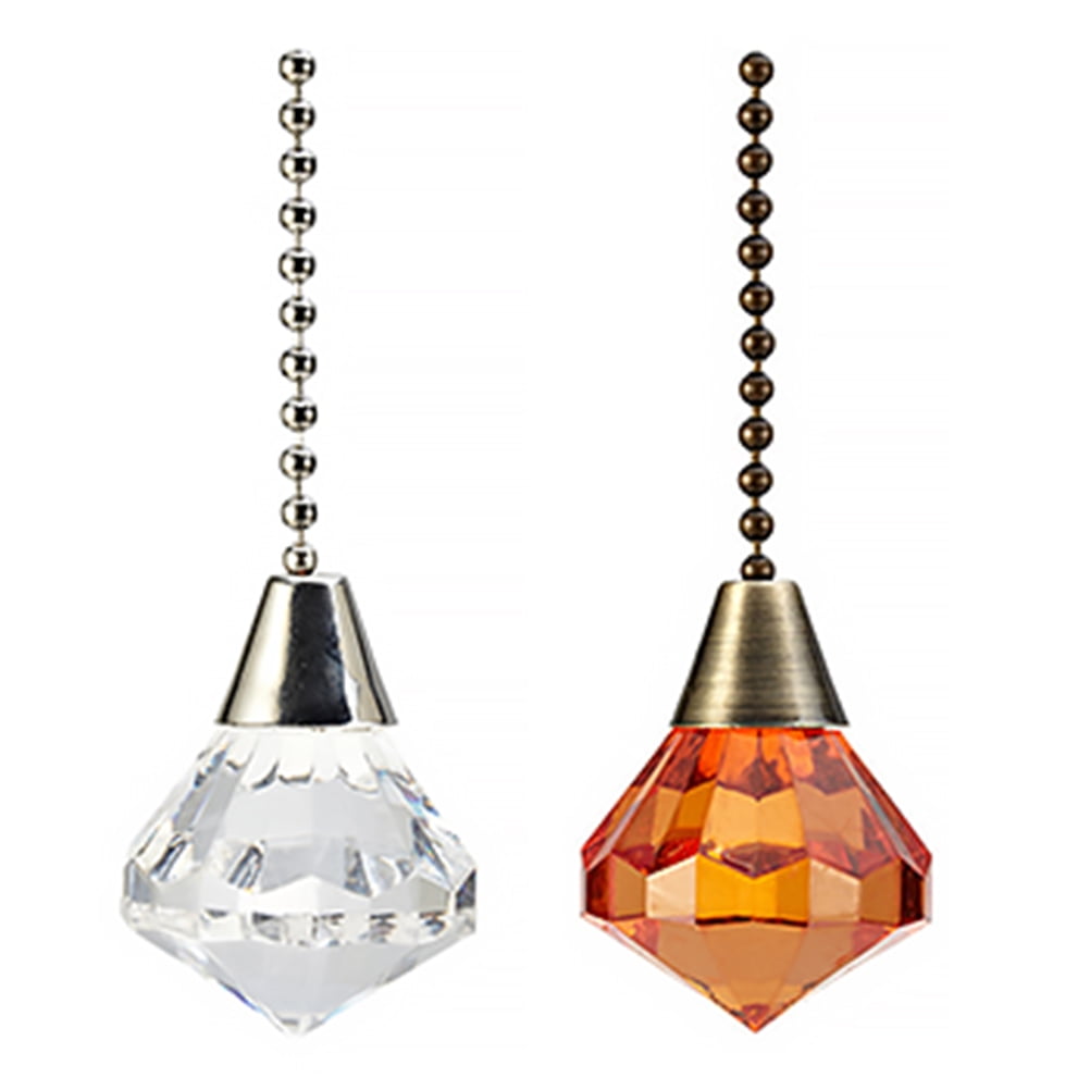 Rhinestone Decorative Chain Pendant for Ceiling Fan Light Hanging ...