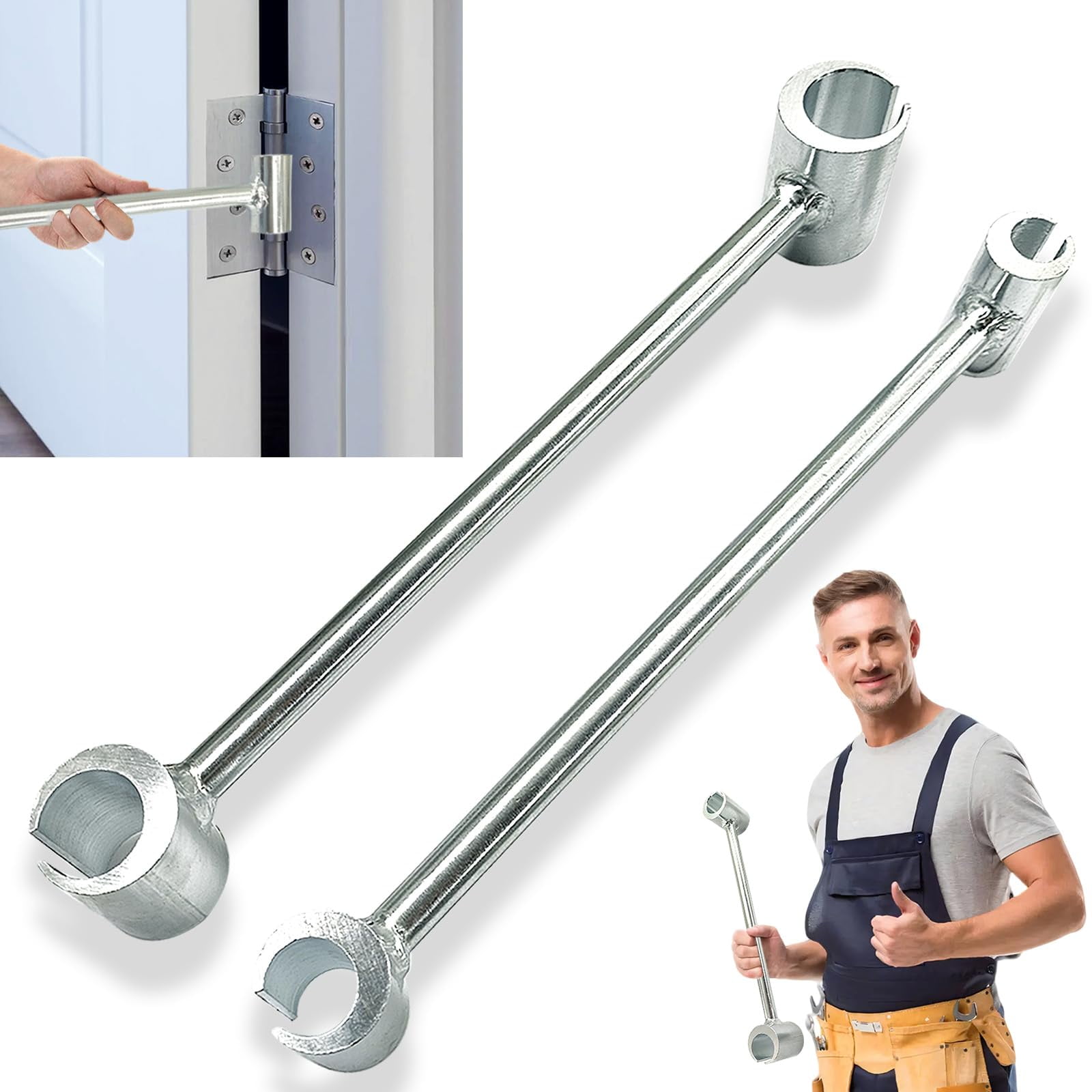 2 Pcs Hinge Gap Adjustment Wrench, Door Hinge Adjustment Tool Kit (14 ...