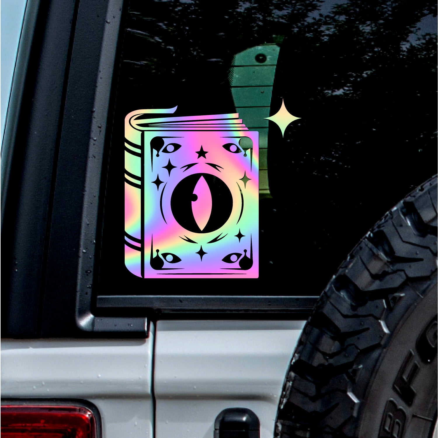 (2 Pcs, Hologram, 0.8'' X 0.8'') Transparent Adhesive Decal Sticker Of ...