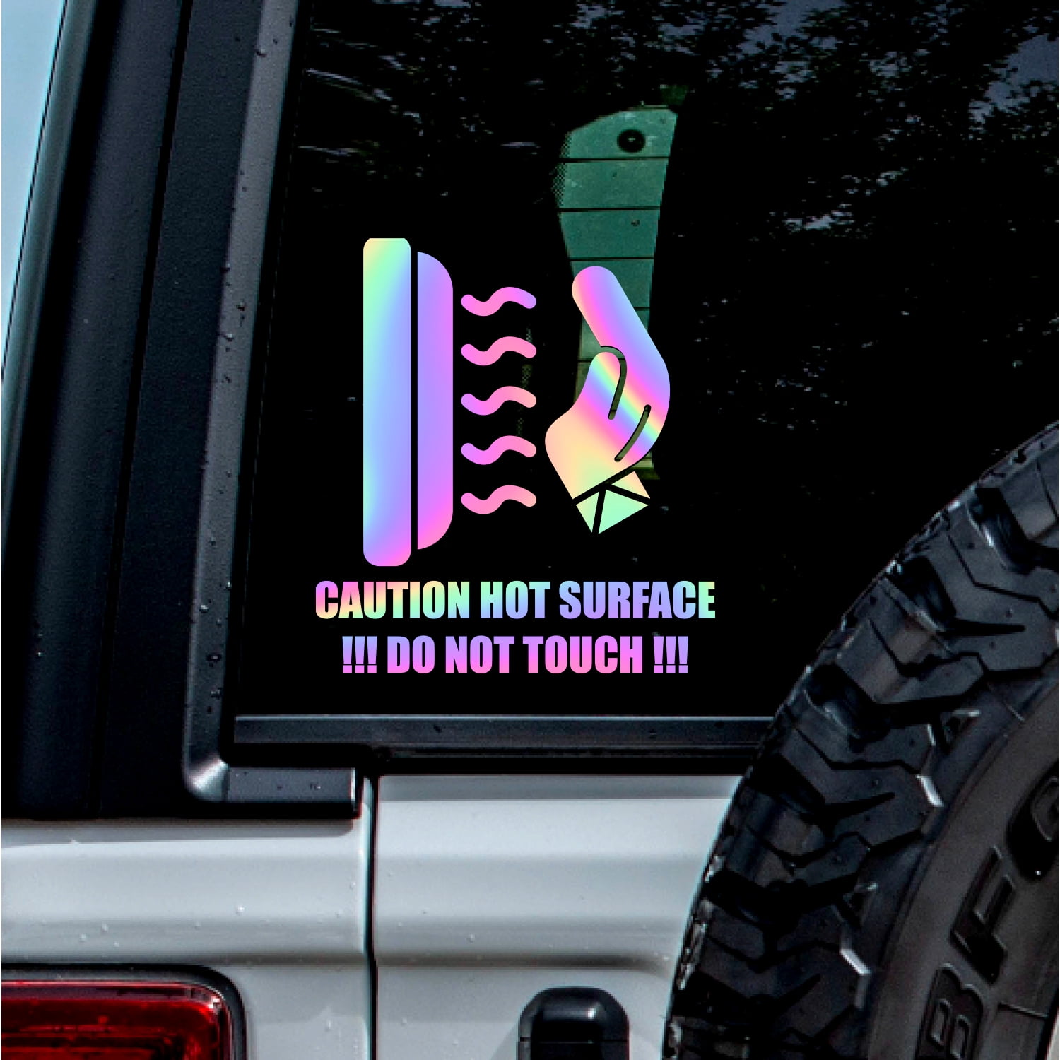 (2 Pcs, Hologram, 11'' X 12'') Transparent Adhesive Decal Sticker Of ...