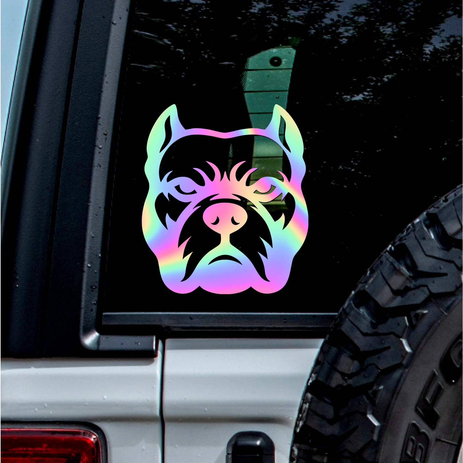 (2 Pcs Hologram, 11'' x 12.5'') - Vinyl Sticker Decal - "American bully ...