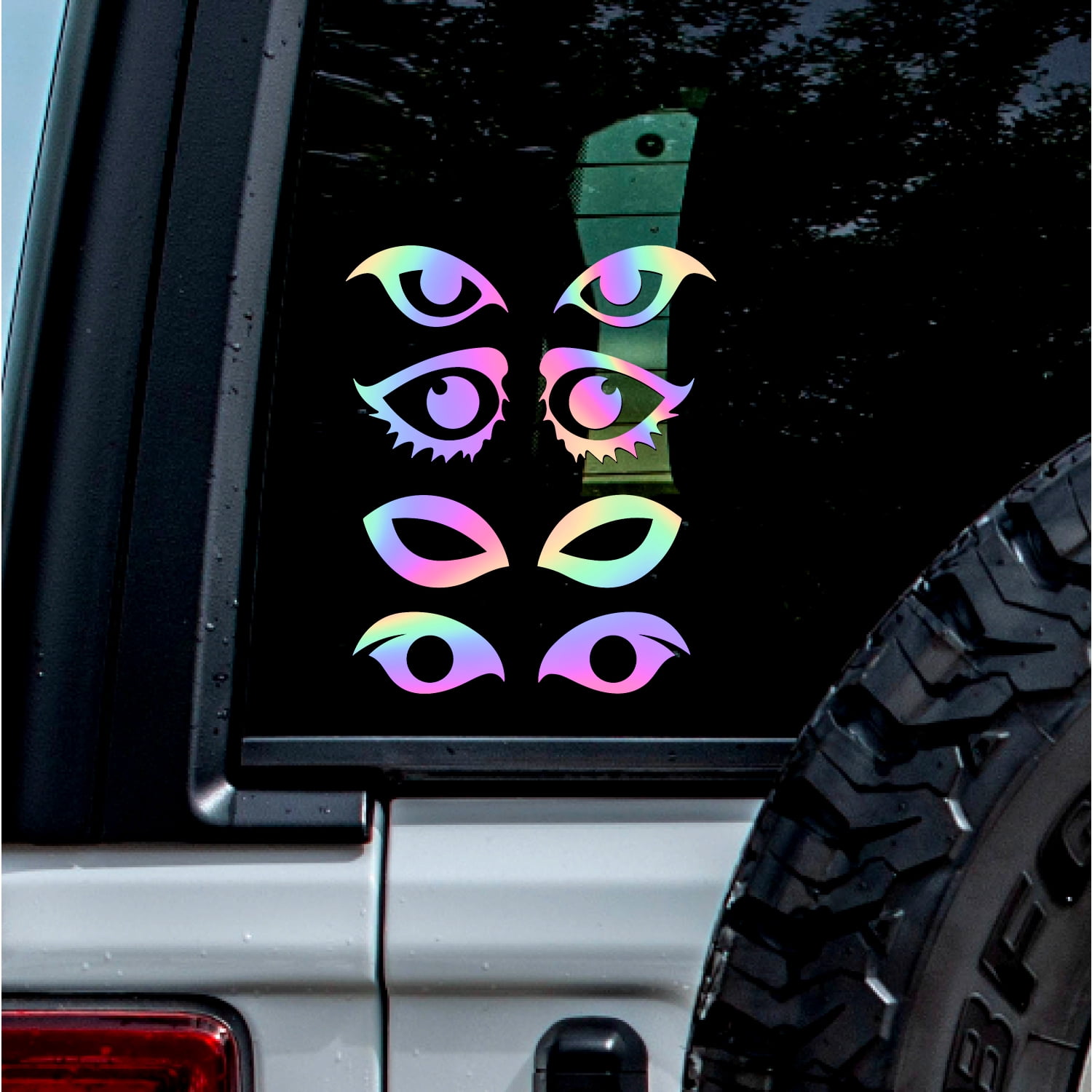 (2 Pcs, Hologram, 2.8'' X 3.4'') Transparent Adhesive Decal Sticker Of ...