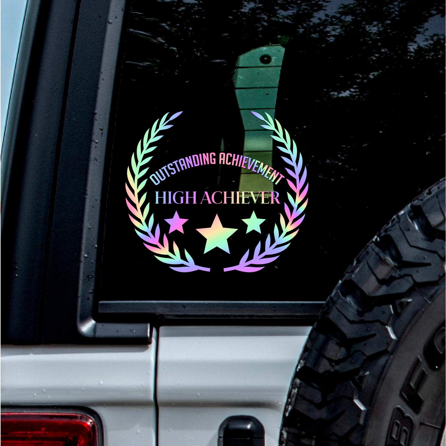 (2 Pcs, Hologram, 2'' X 1.8'') Transparent Adhesive Decal Sticker Of ...