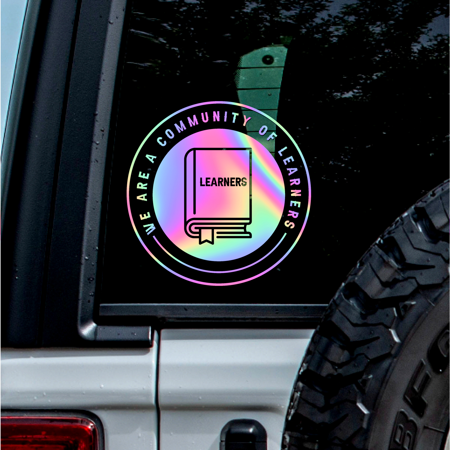 (2 Pcs, Hologram, 3.8'' X 3.8'') Transparent Adhesive Decal Sticker Of ...