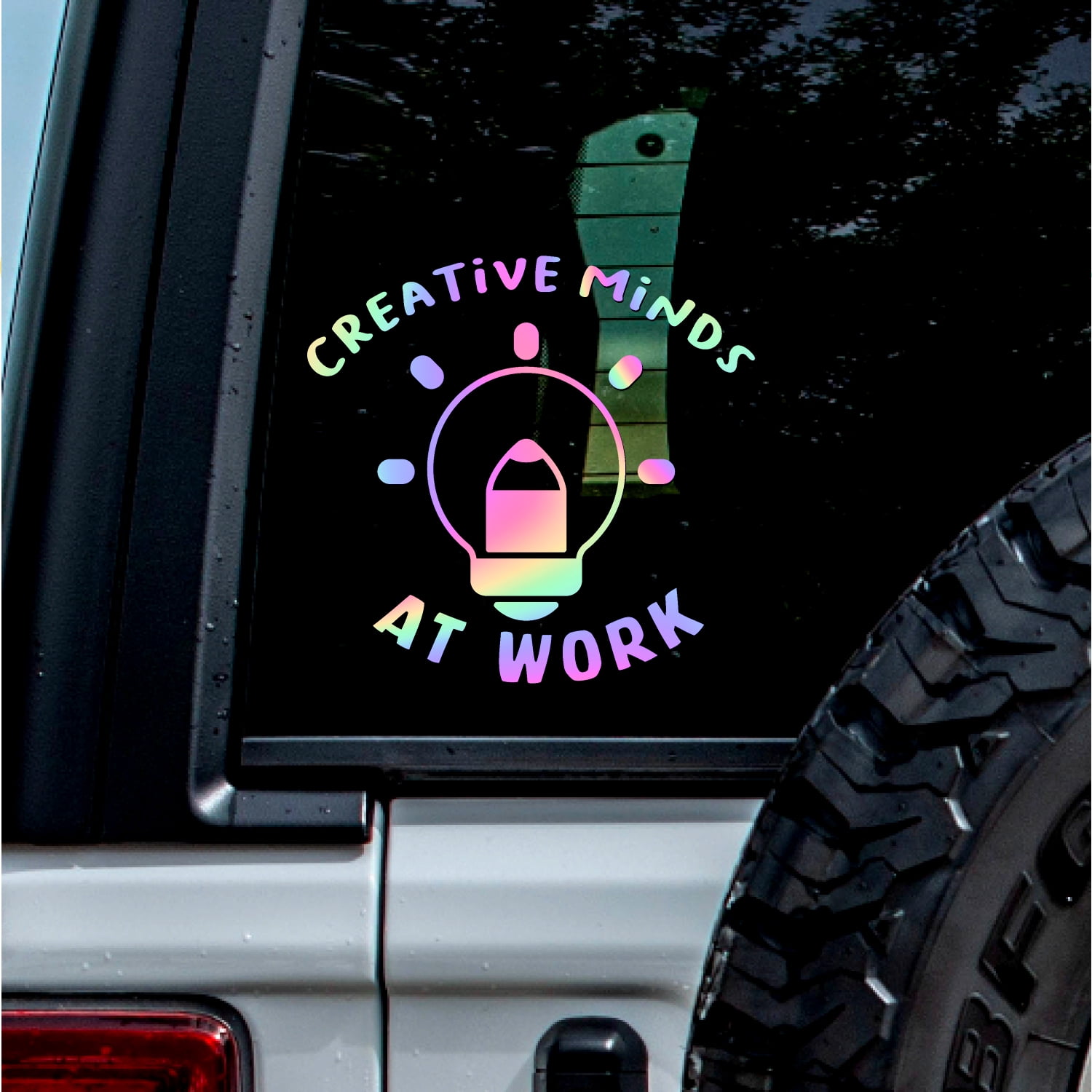 (2 Pcs, Hologram, 4'' X 3.8'') Transparent Adhesive Decal Sticker Of ...