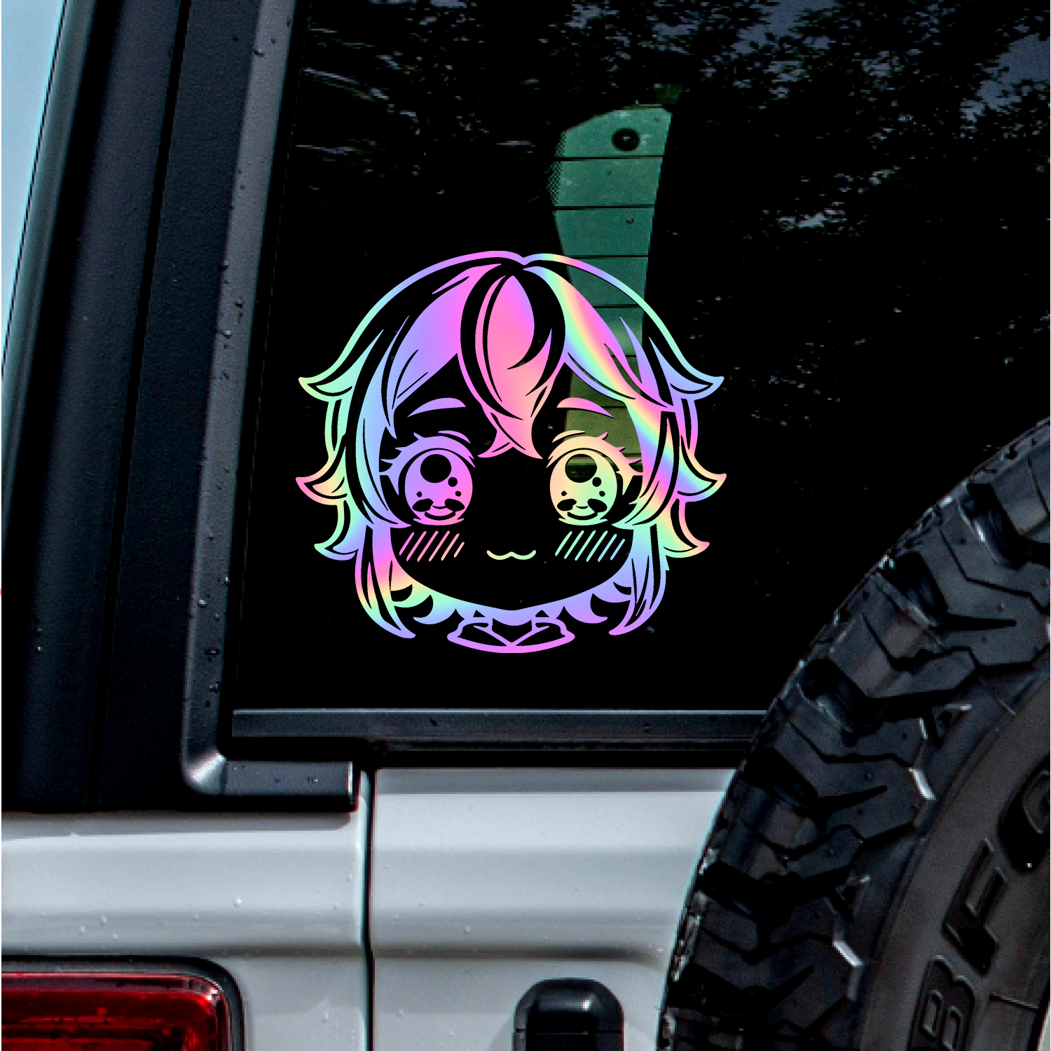 (2 Pcs, Hologram, 5.1'' X 4.8'') Transparent Adhesive Decal Sticker Of ...