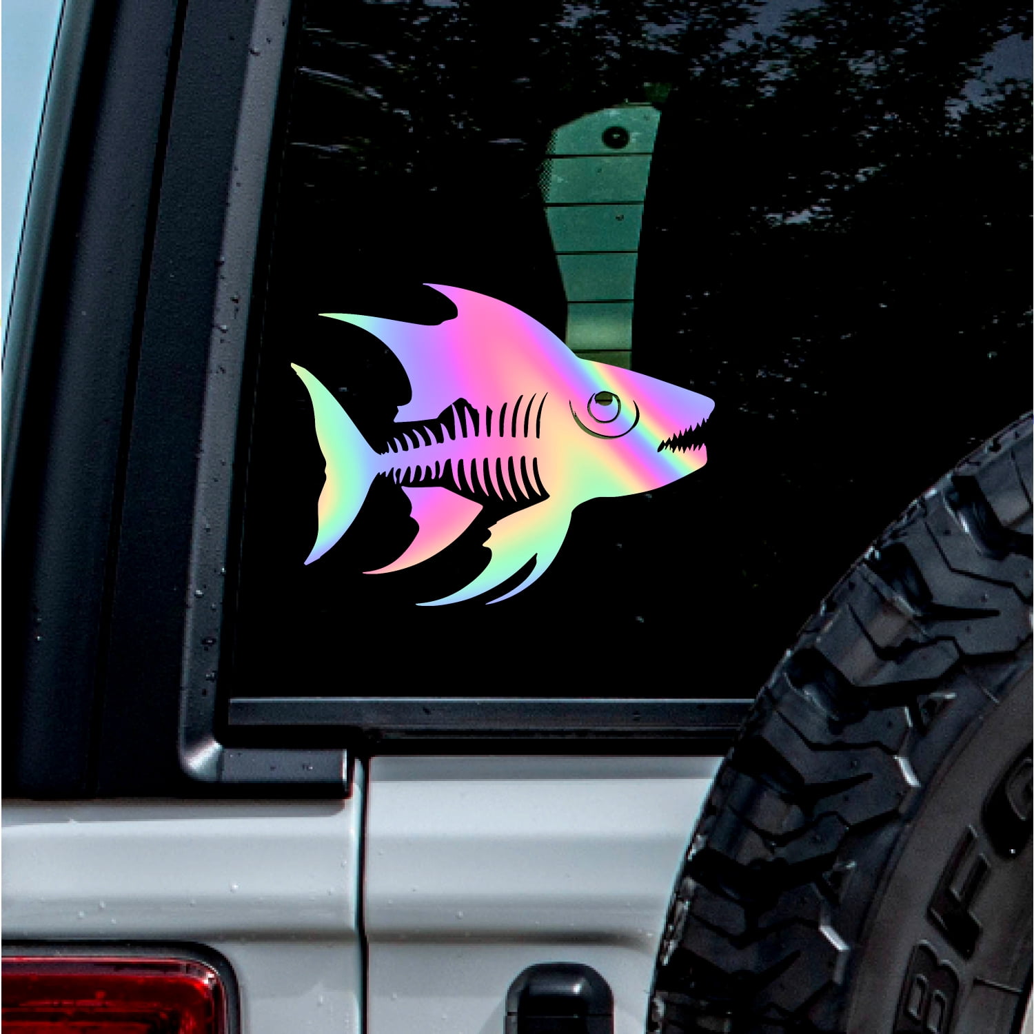 (2 Pcs, Hologram, 6.3'' X 4.8'') Transparent Adhesive Decal Sticker Of ...