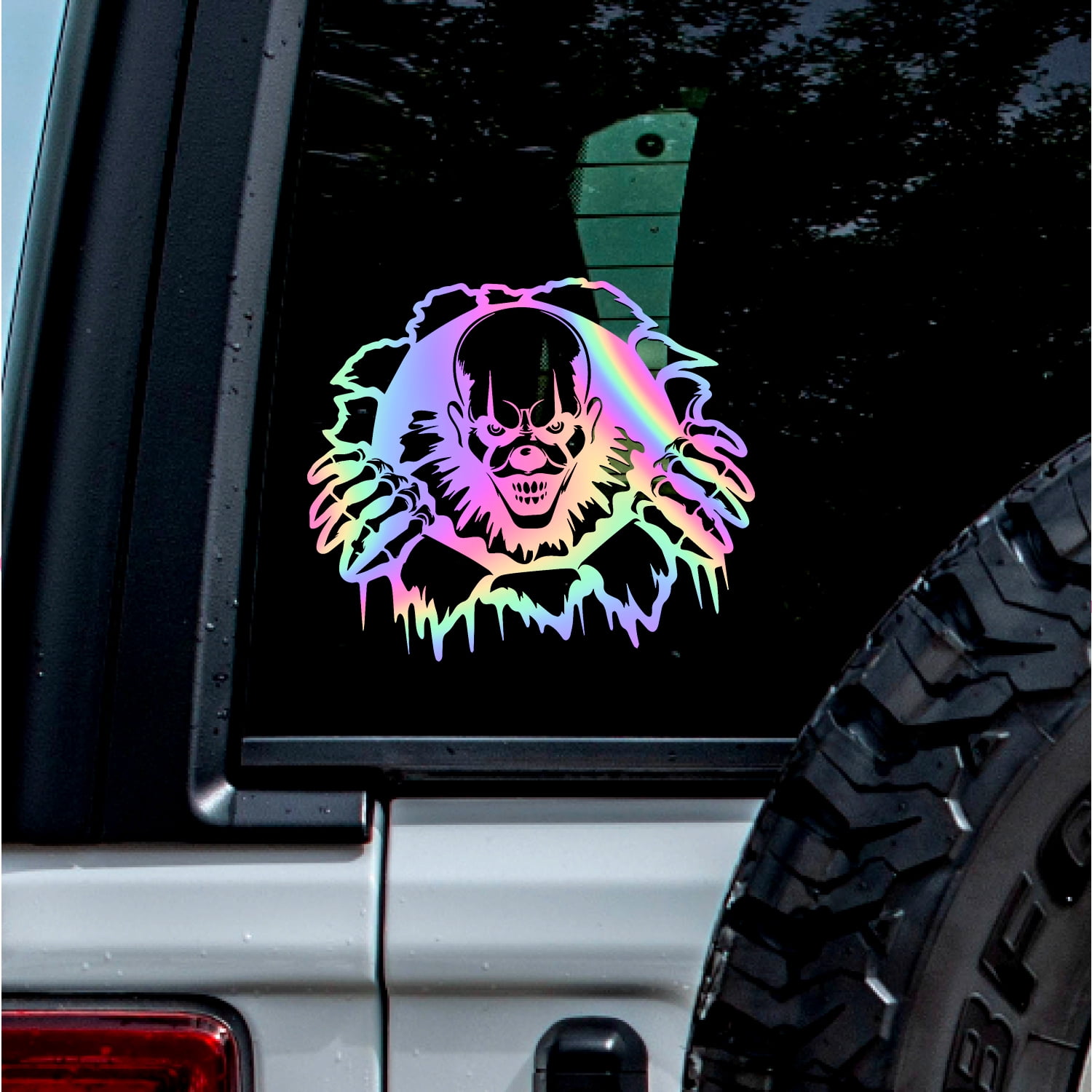 (2 Pcs, Hologram, 6.5'' X 5.6'') Transparent Adhesive Decal Sticker Of ...
