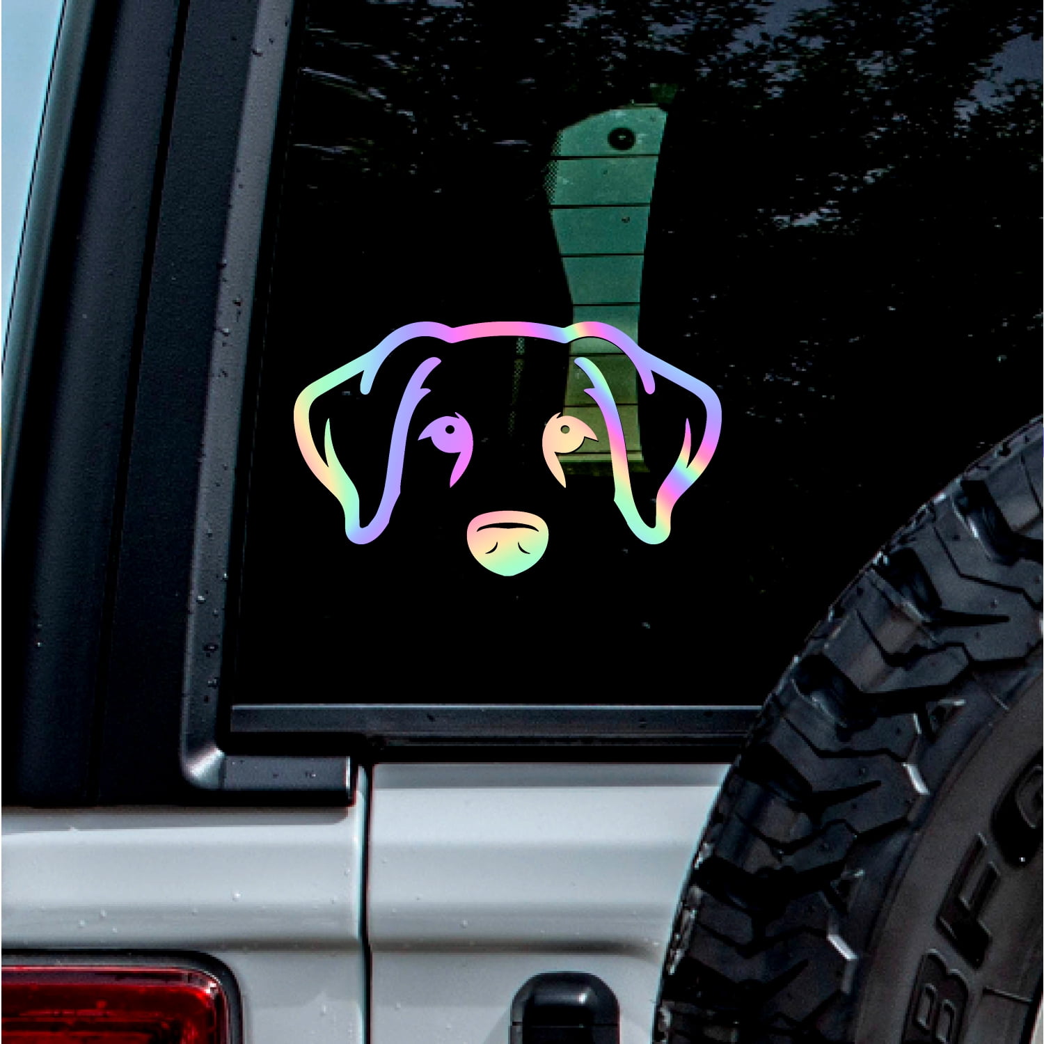 (2 Pcs, Hologram, 6.8'' X 4'') Transparent Adhesive Decal Sticker Of ...