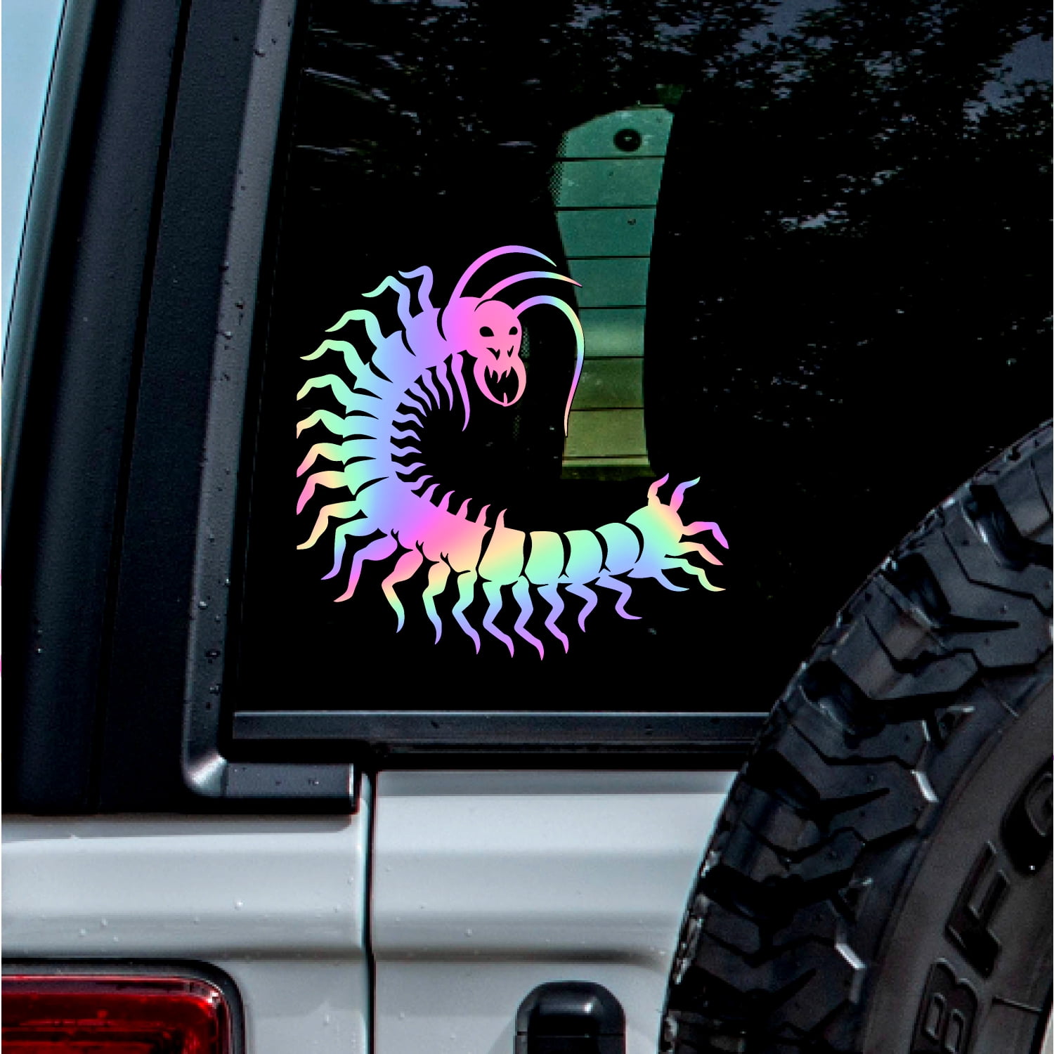 (2 Pcs, Hologram, 7.3'' X 7'') Transparent Adhesive Decal Sticker Of ...