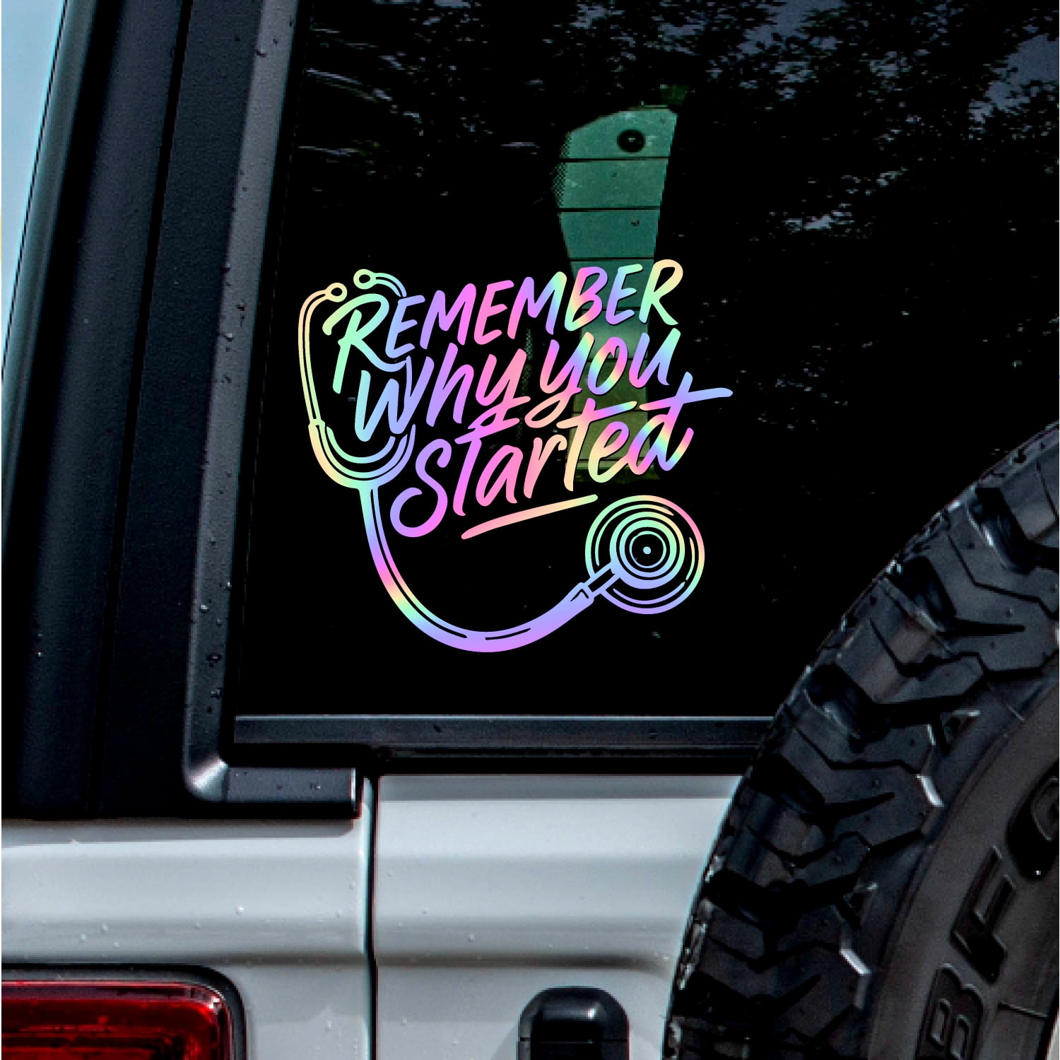 (2 Pcs, Hologram, 7.8'' X 7'') Transparent Adhesive Decal Sticker Of ...