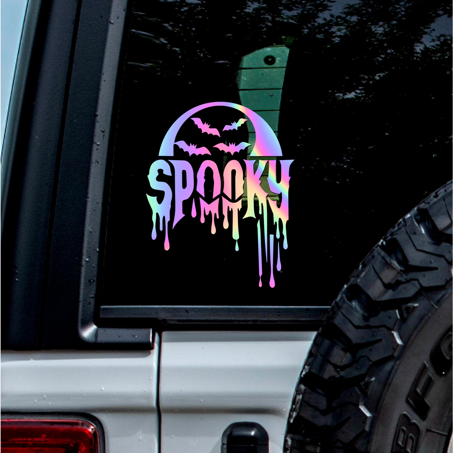 (2 Pcs, Hologram, 7'' X 8.8'') Transparent Adhesive Decal Sticker Of ...