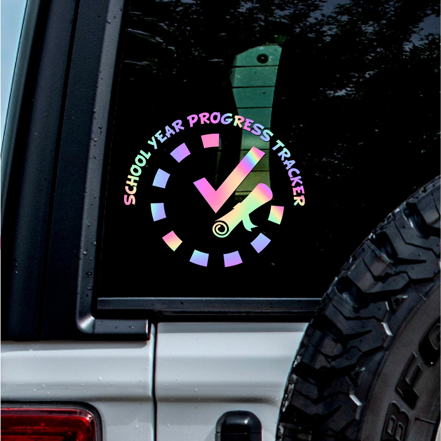 (2 Pcs, Hologram, 8.2'' X 7'') Transparent Adhesive Decal Sticker Of ...