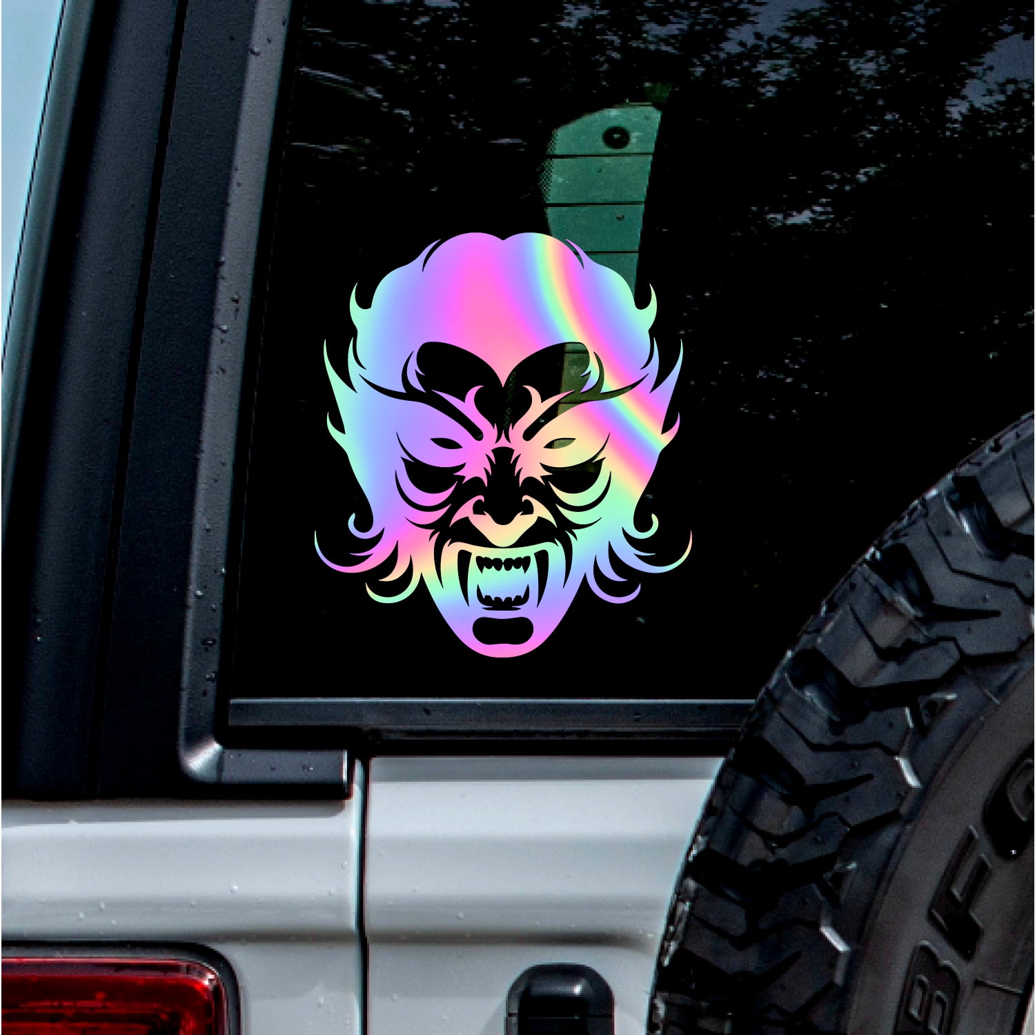 (2 Pcs, Hologram, 8'' X 9'') Transparent Adhesive Decal Sticker Of ...