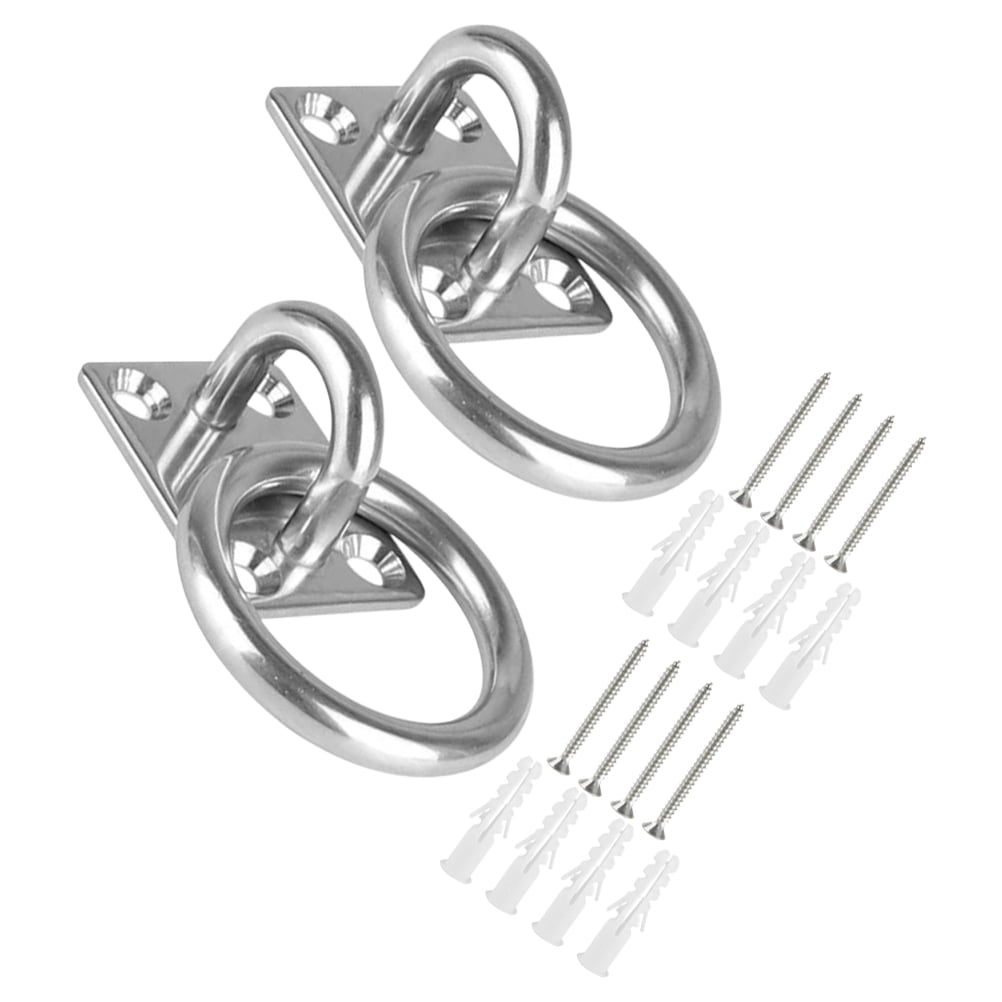 2 Pcs Hook Bolts Colodoil Silver Sunshade Sail Heavy Duty Ceiling Hooks ...