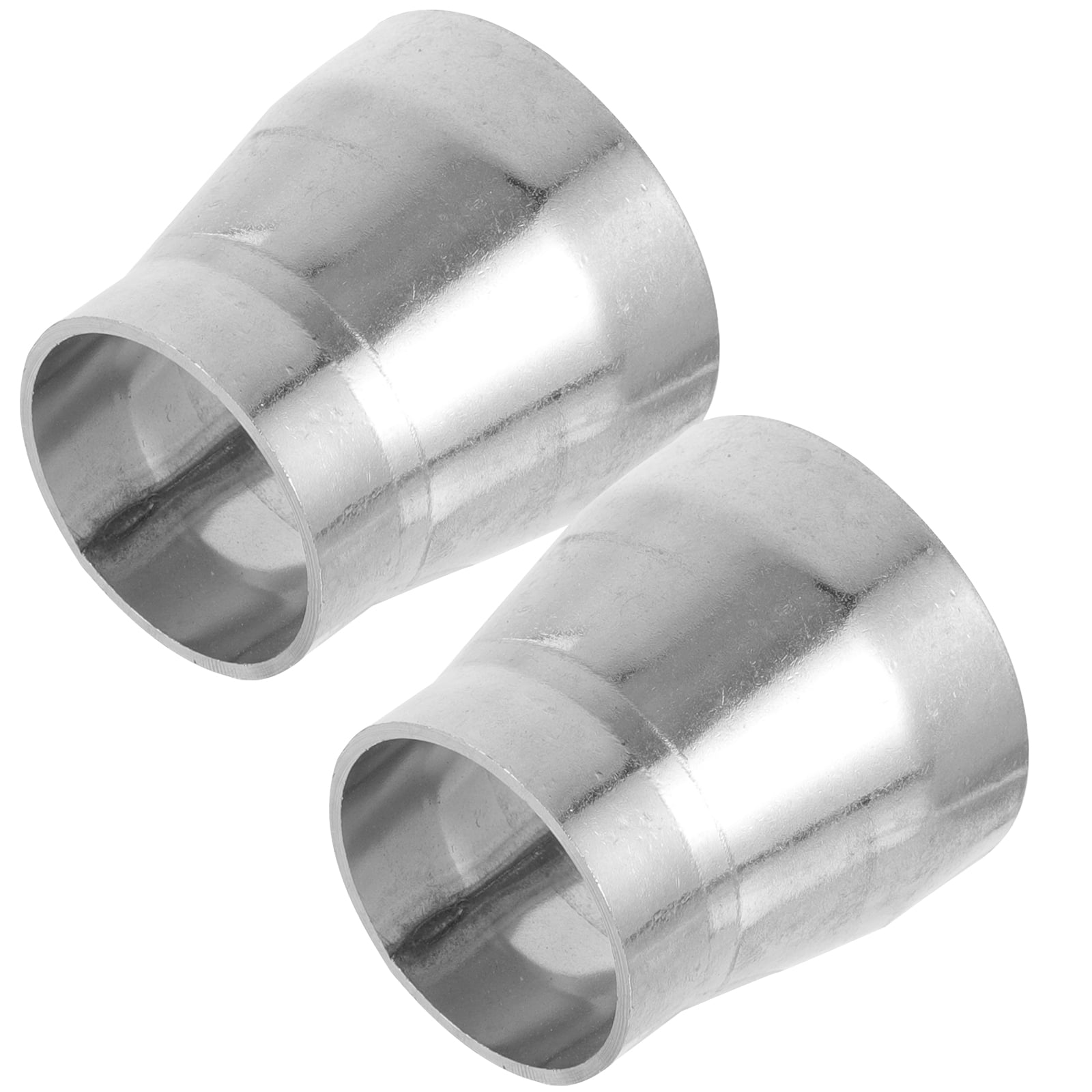 2 Pcs Hose Stand Stainless Steel Reducer Pipe Adapter Connector ...