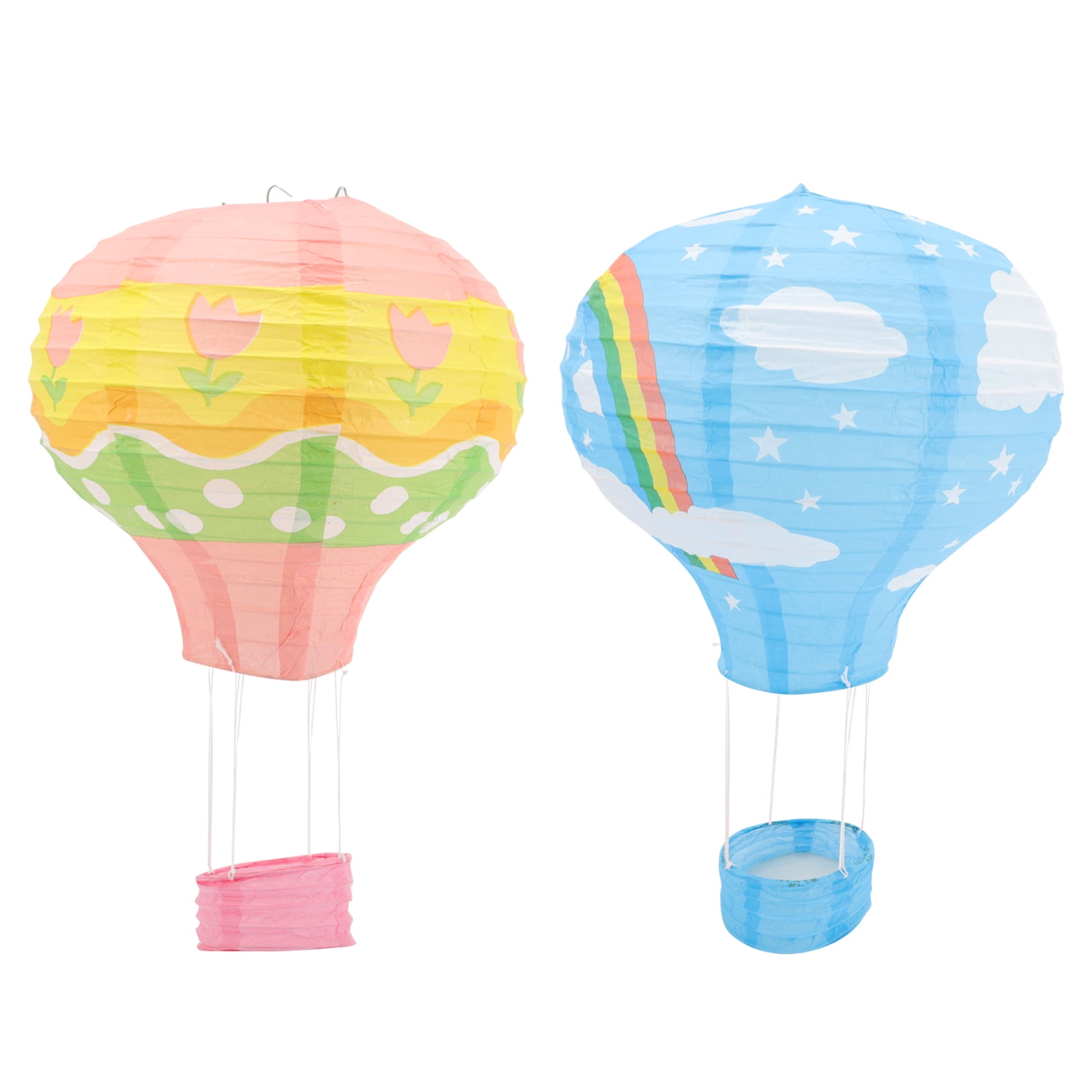 2 Pcs Hot Air Balloon Lantern Wedding Kids Birthday Party Supplies ...