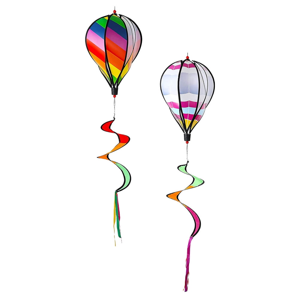 2 Pcs Hot Air Balloon Wind Bar Hanging Decor Outdoor Decoration ...
