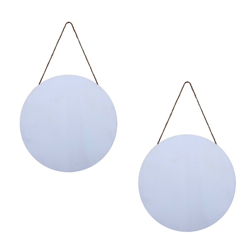 2 Pcs House Number Emblems Decor Wood Blank Door Sign Wooden Plaques ...