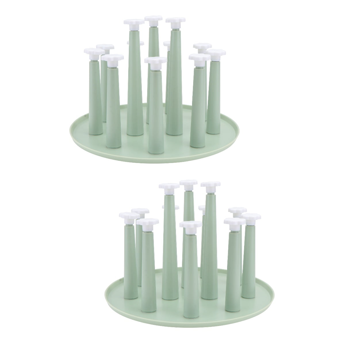 2 Pcs Household Cup Holder Display Rack Collapsible Stackable Baby ...