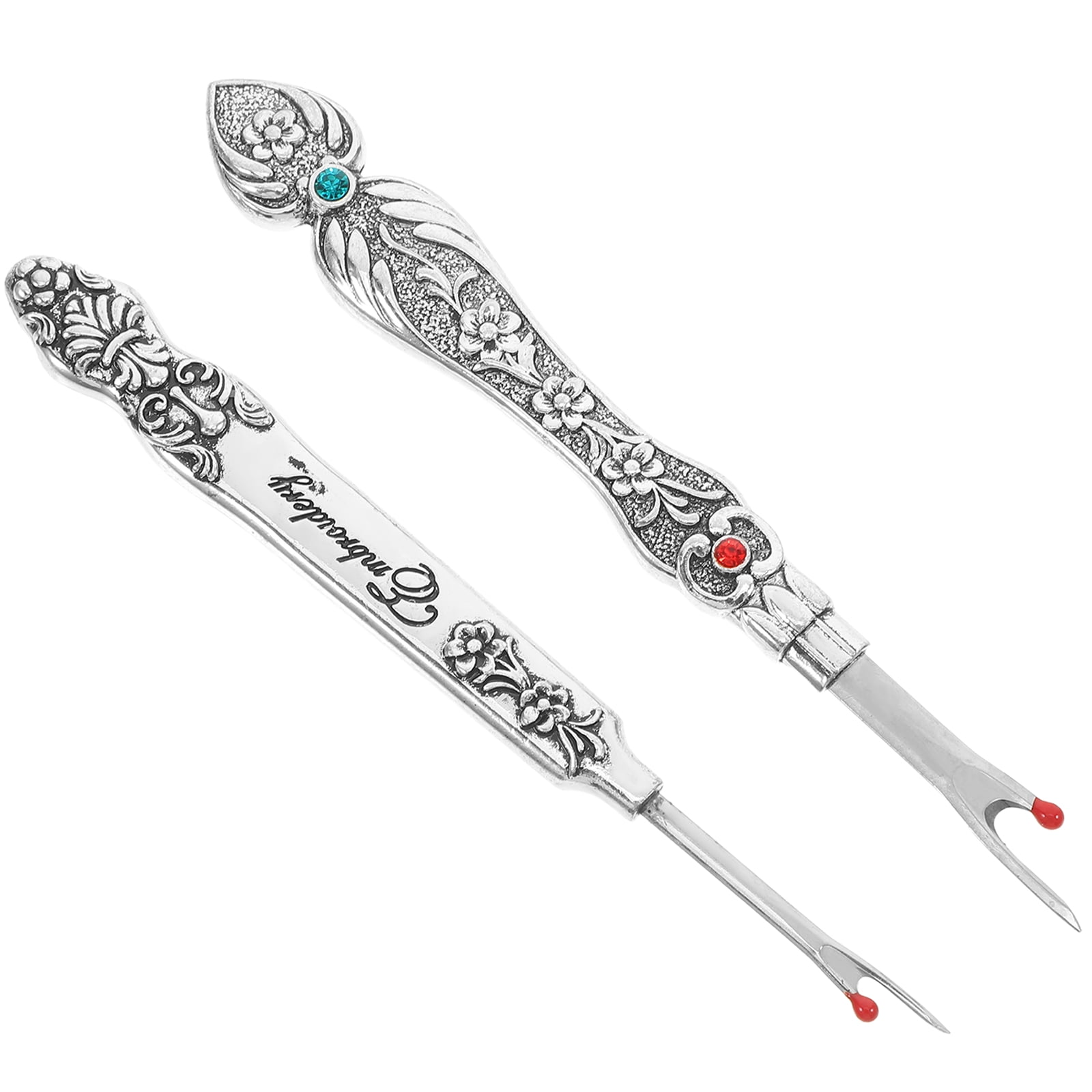 GOOHOCHY Seam Ripper Zinc Alloy Steel 2Pcs 4.6X0.55X0.28In - Walmart.com