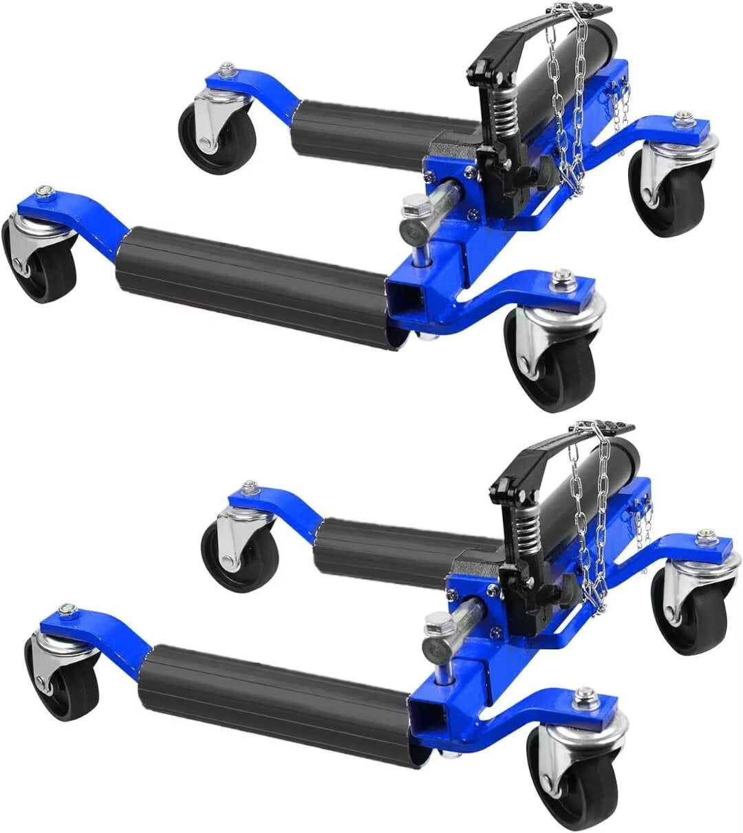 2 Pcs Hydraulic Car Wheel Dolly Jack, 1500LBS Heavy Duty Rollers with ...