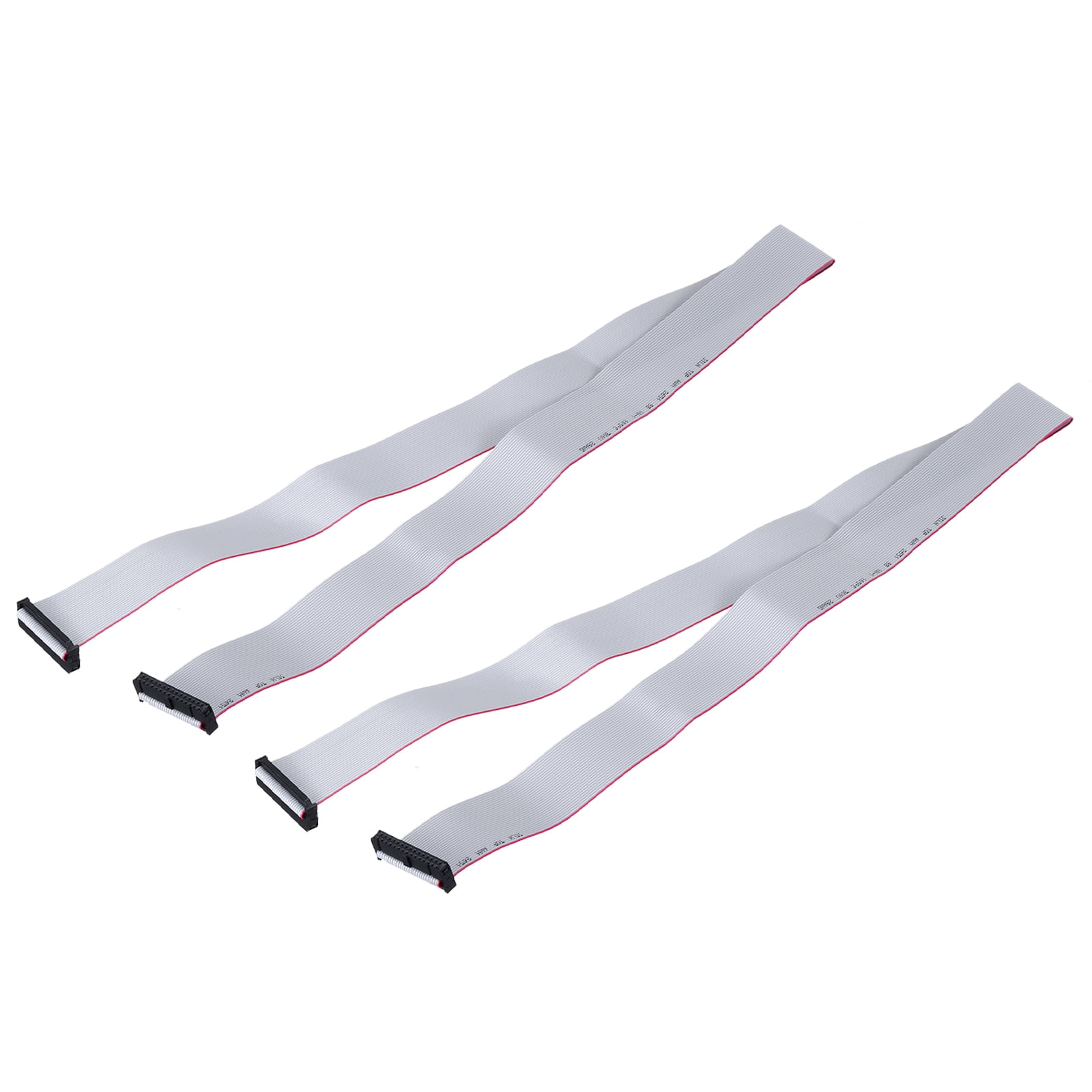 2 Pcs IDC Flat Ribbon Cable, 2.54mm Pitch 38mm Width 100cm Long 30 Pin ...