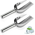 2 Pcs Ice Scoop for Freezer, 6 Oz Metal Ice Scooper, Stainless Steel ...