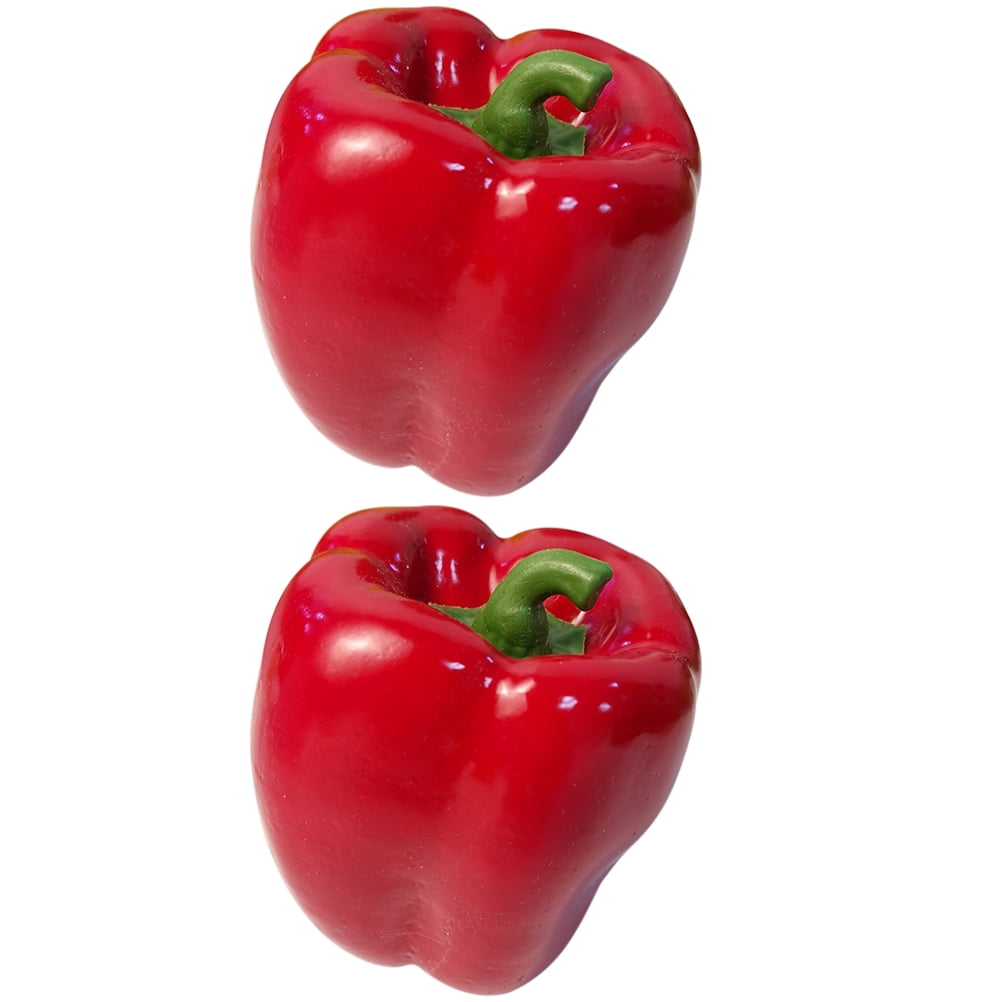 2 Pcs Imitation Bell Pepper Fake Vegetable Peppers Charger - Walmart.com