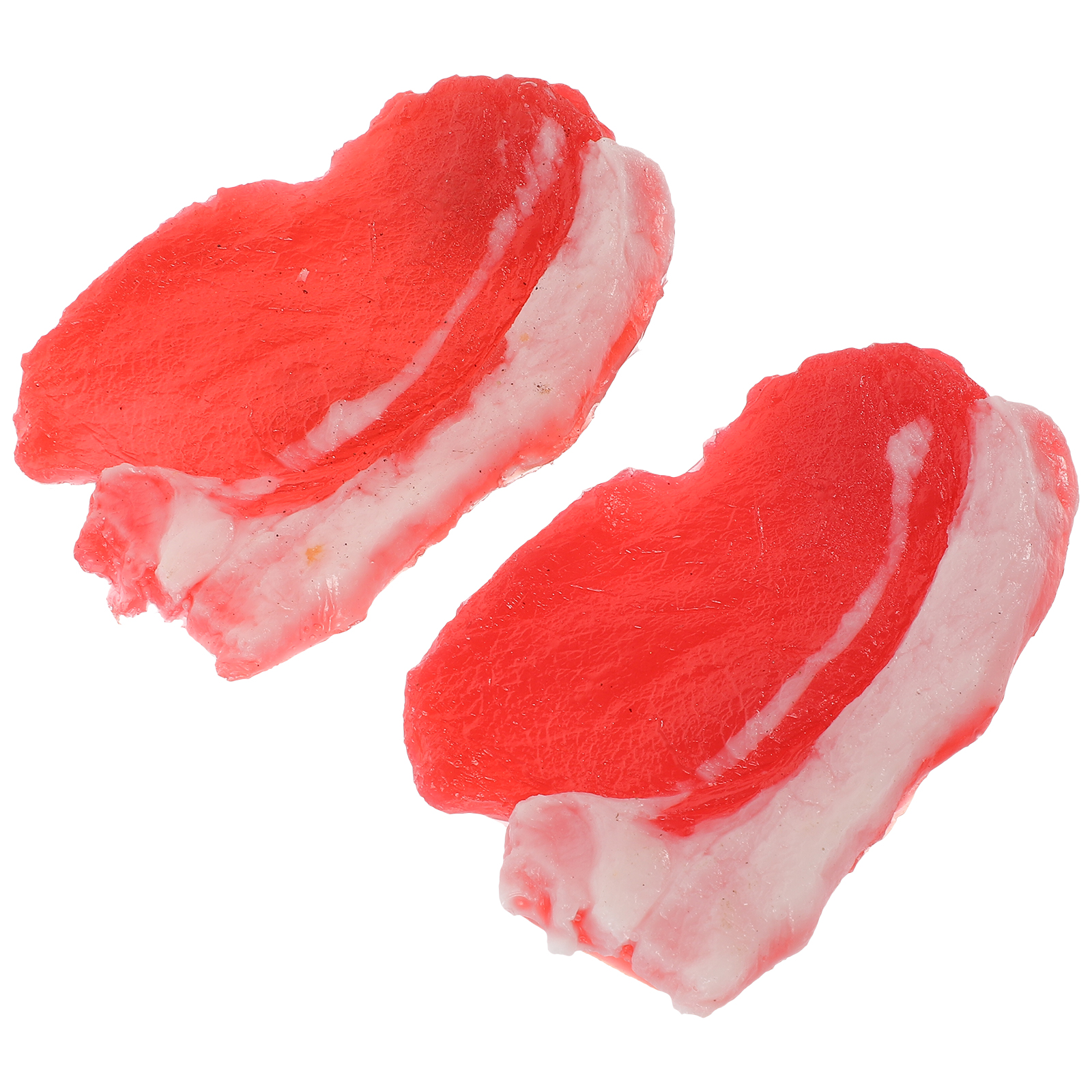 IFANLANDOR Simulation Pork Model Resin Red 2Pack 3.1x4.3in - Walmart.com