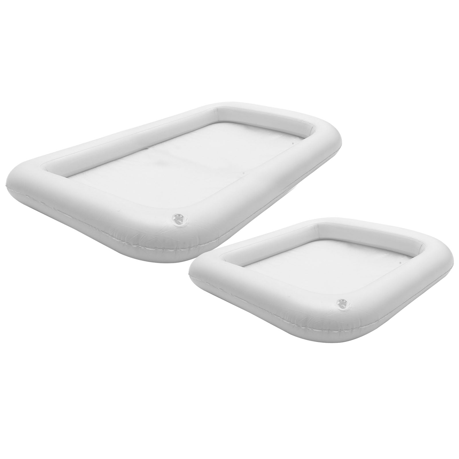 2 Pcs Inflatable Ice Bar Bucket Buckets Beverage Cooler Tray Pool Party ...