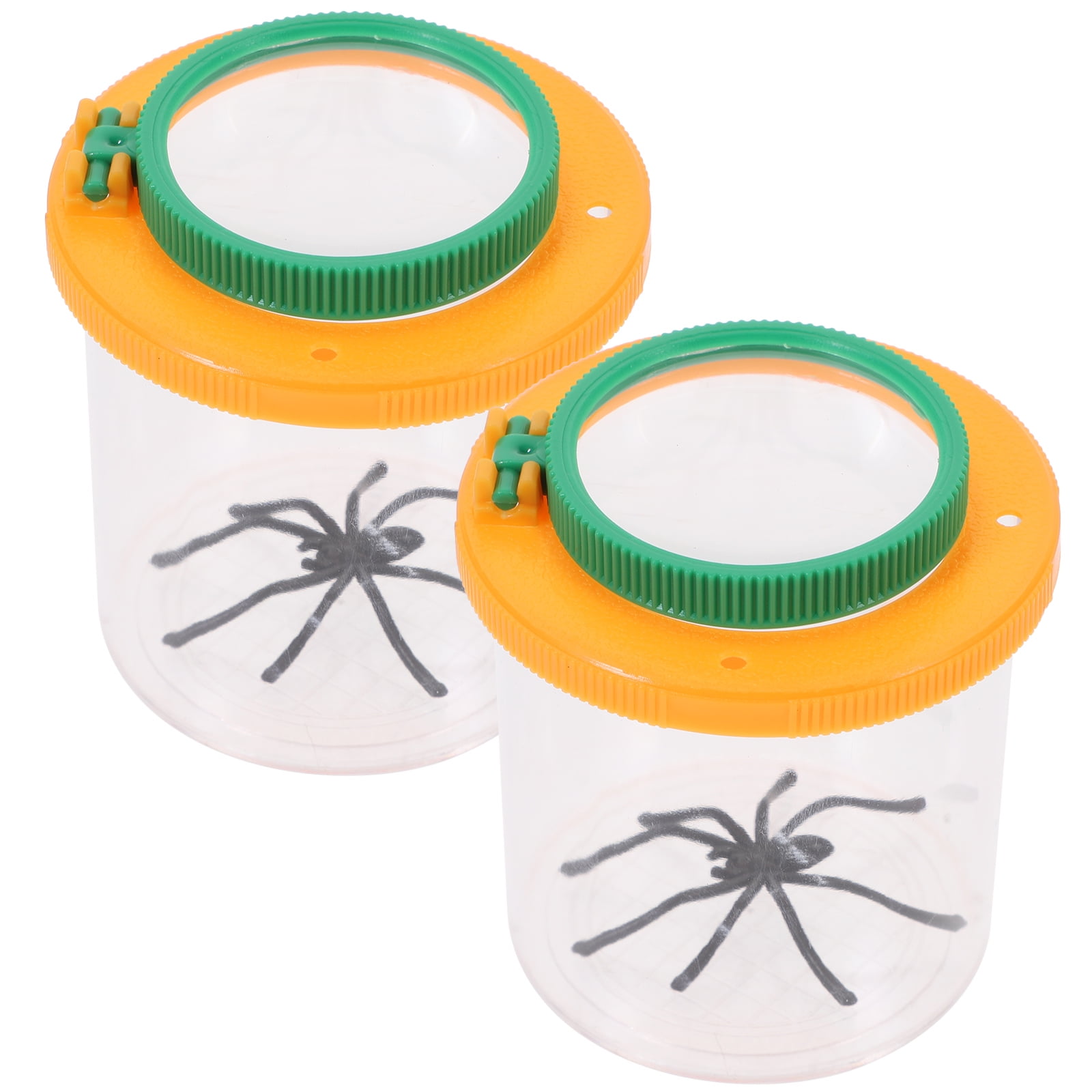 HEMOTON 2Pcs Magnifying Box Viewer Magnifier Container Jar for Kids ...