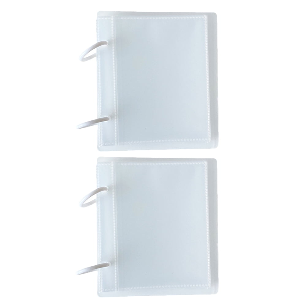 FUEENIRVA 2Pcs Frosted Buckle Style Photo Collector Plastic Album for ...