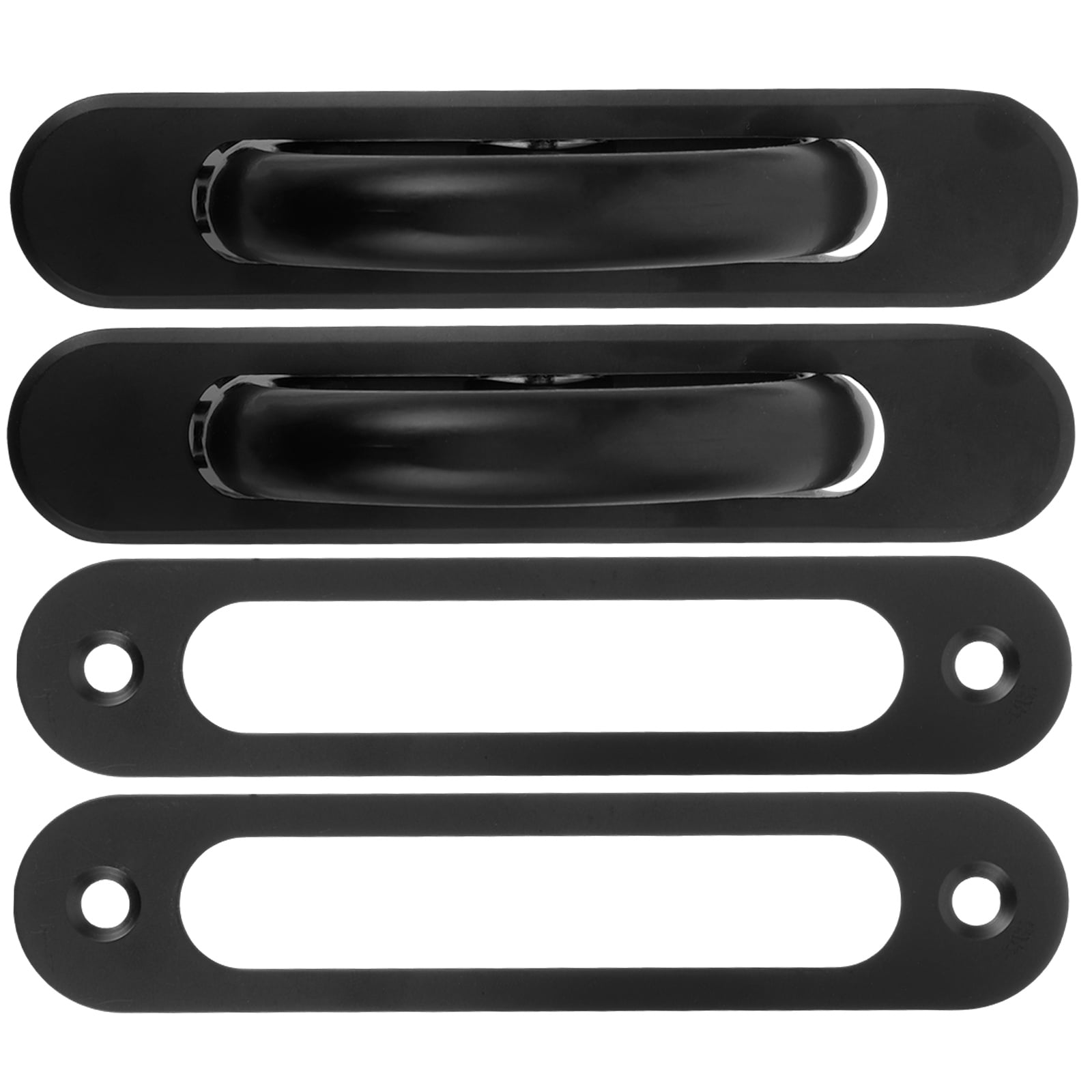 2pcs Cabinet Door Handles Concealed Pull Handles Wardrobe Cupboard ...