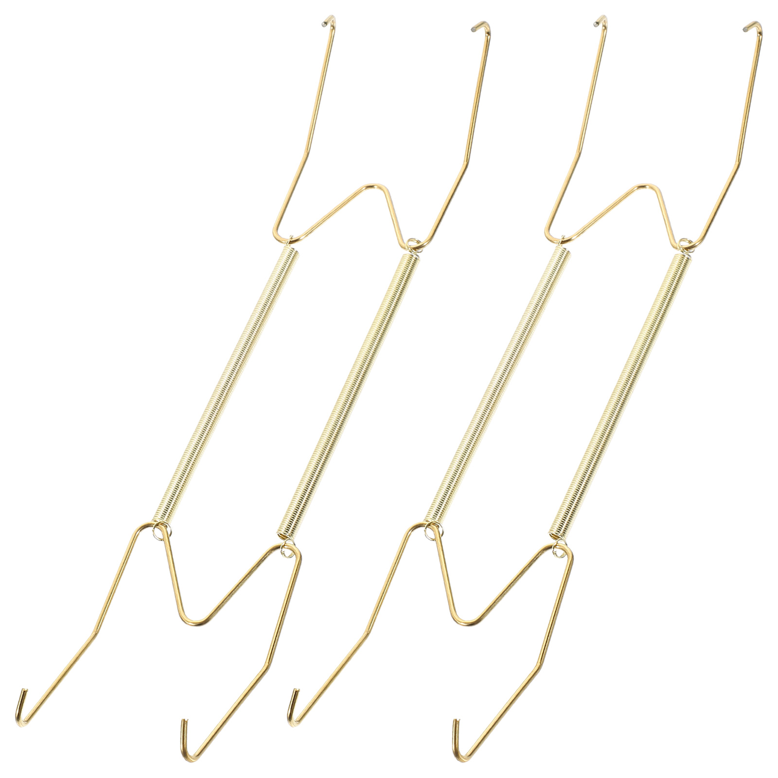 2 Pcs Invisible Spring Hanging Hook Adhesive Plate Hanger Wall Holders ...